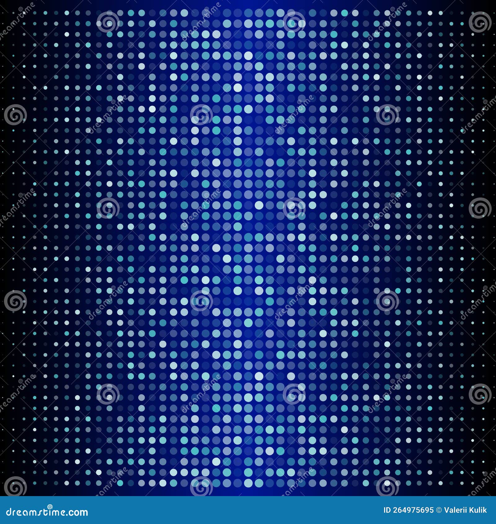 Halftone Gradient. Pop Art Template. Abstract Blue Halftone Background ...