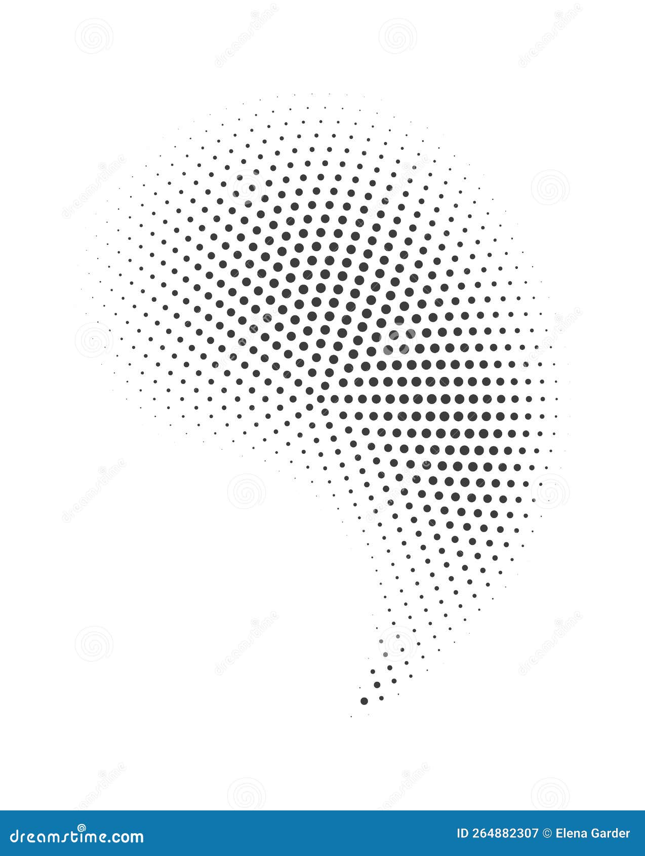 Halftone Gradient Shapes. Dots Comic Effect Stock Vector - Illustration of curve, halftone ...