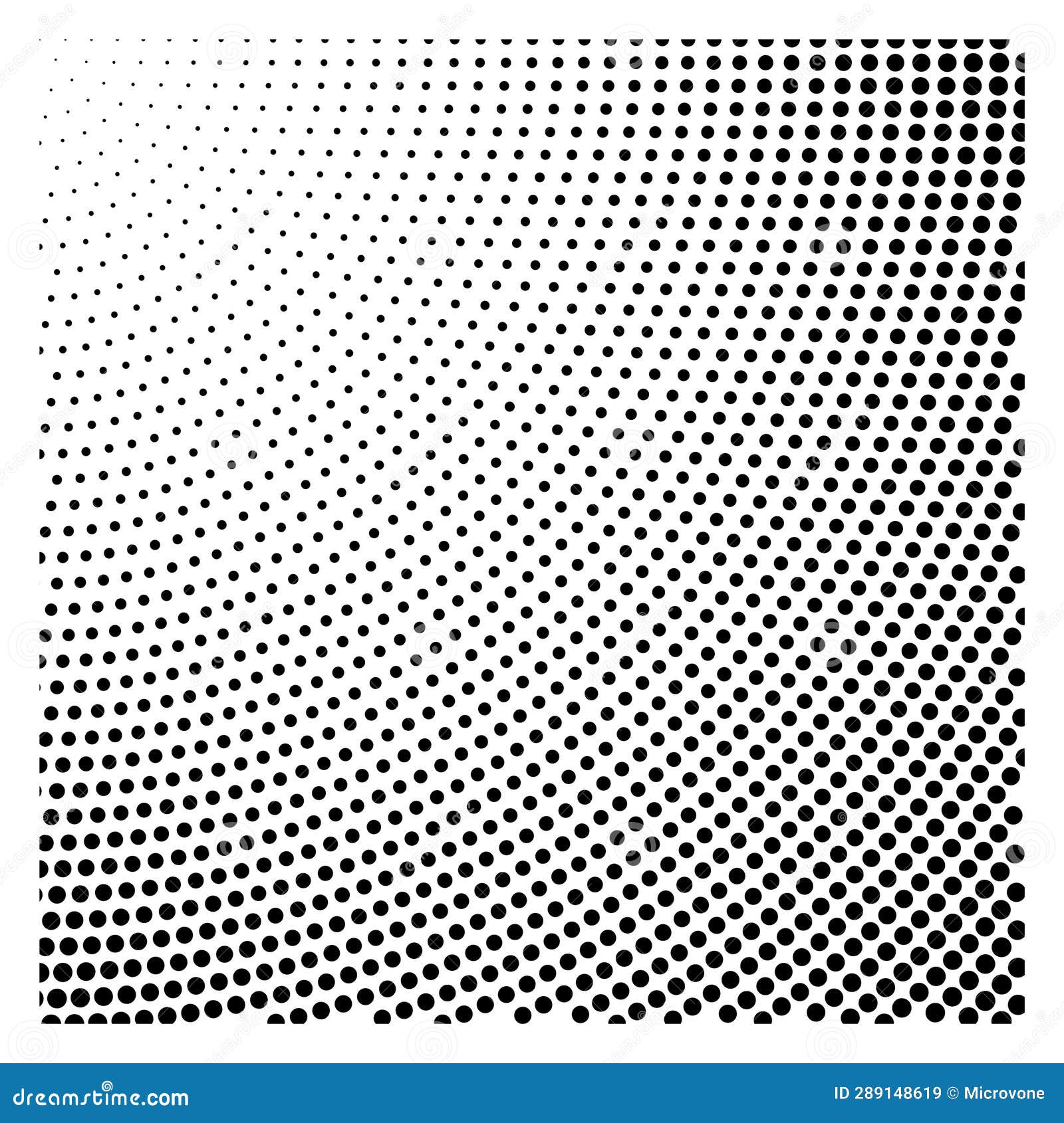 Halftone Gradient Texture Square. Geometric Dot Pattern Stock Vector ...