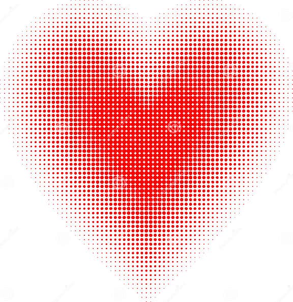 Halftone heart stock vector. Illustration of valentines - 7882236