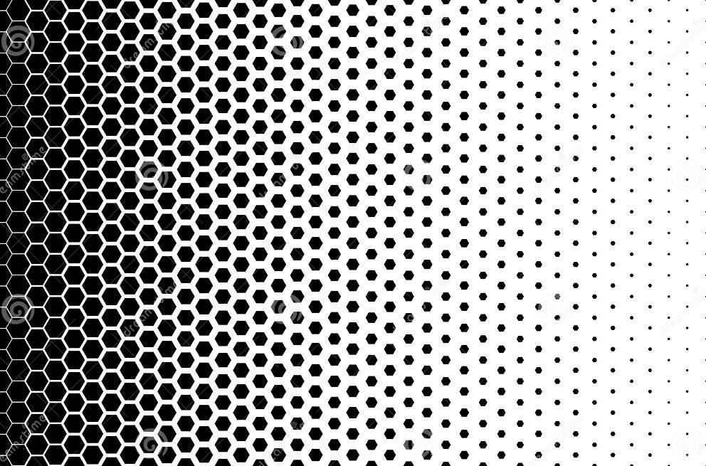 Halftone hexagon 1 stock vector. Illustration of technology - 256114964