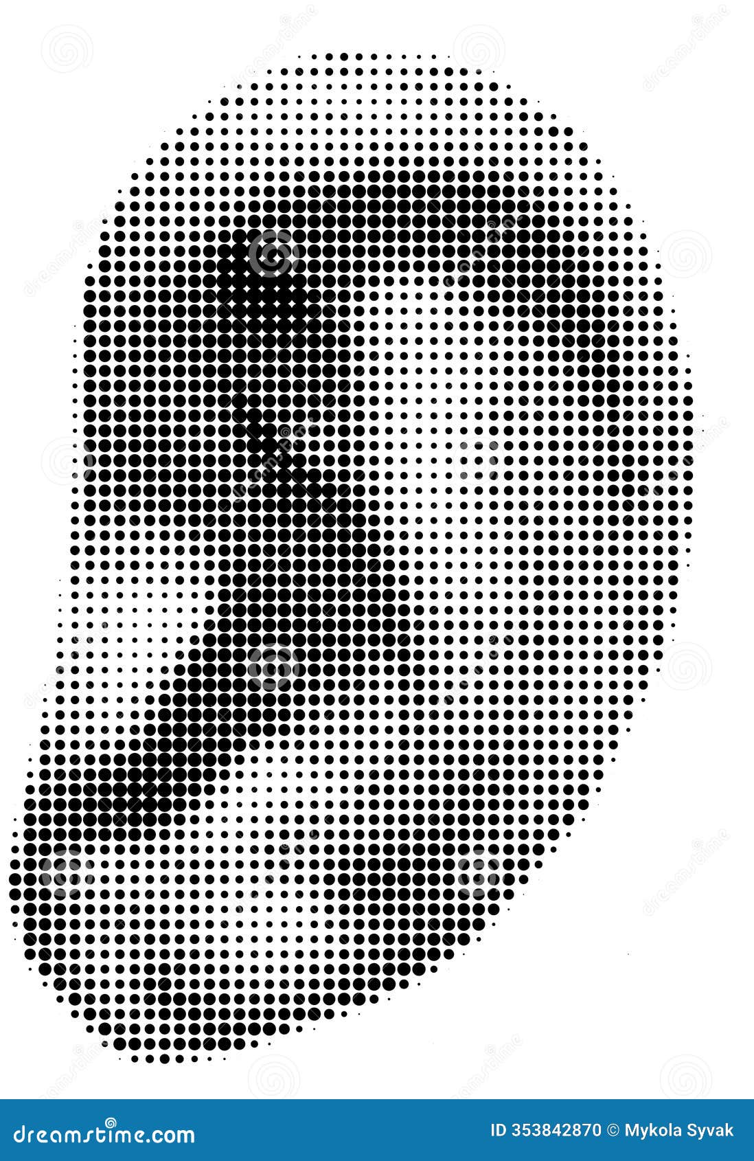 Halftone Human Hand. Collage Design Element In Trendy Magazine Style ...