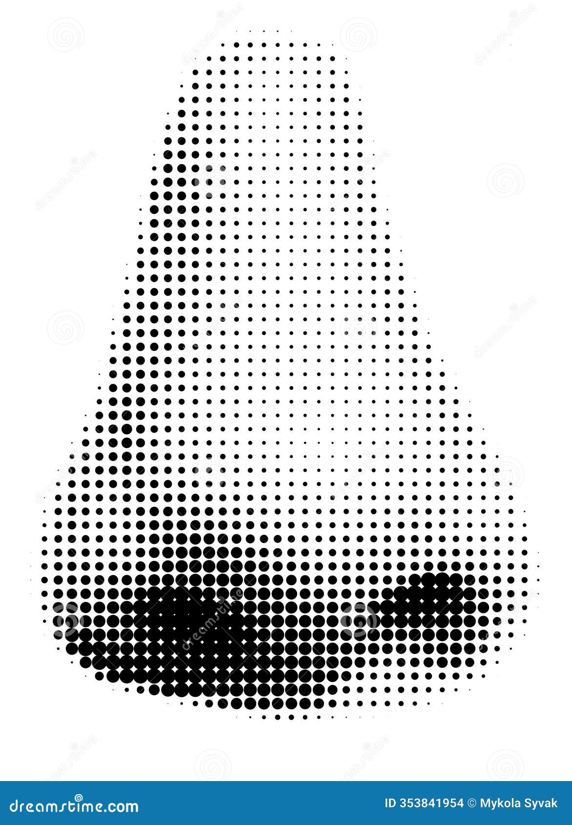 Halftone Human Nose stock illustration. Illustration of abstract ...