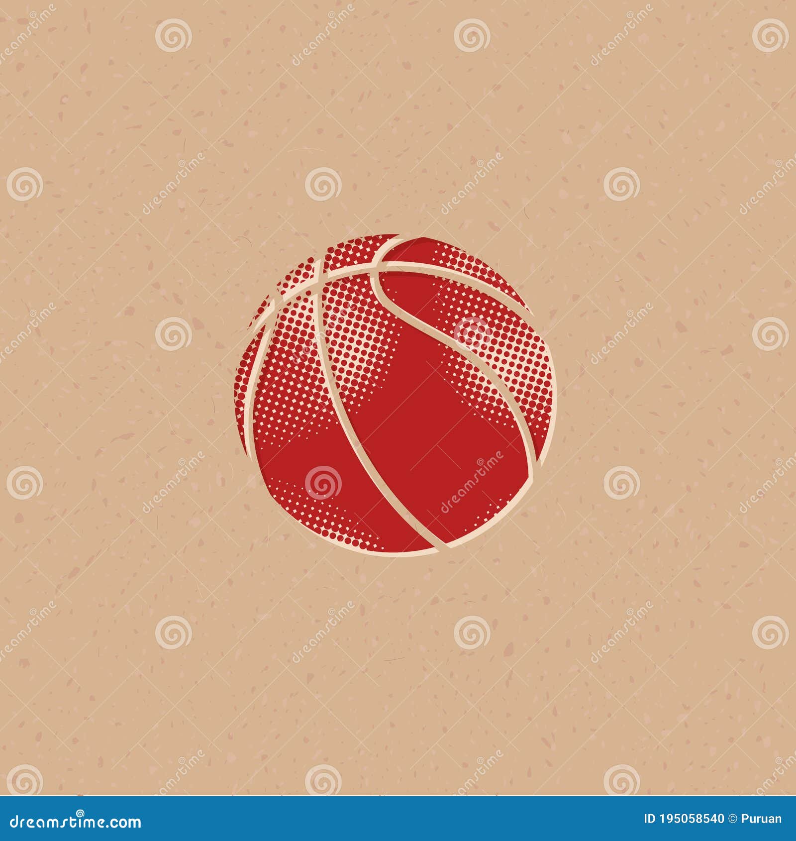 Halftone Icon - Basket Ball Stock Vector - Illustration of basketball ...