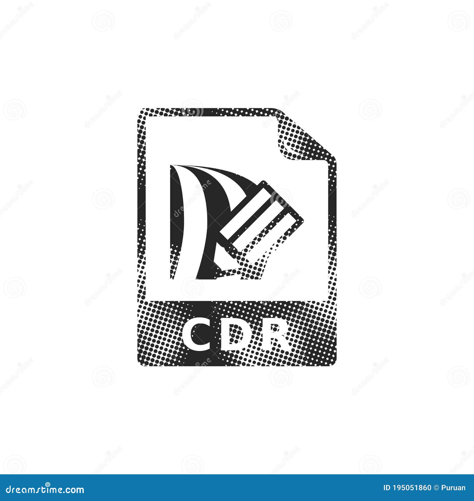 Drawing DWG File Format Icon Vector Illustration | CartoonDealer.com ...