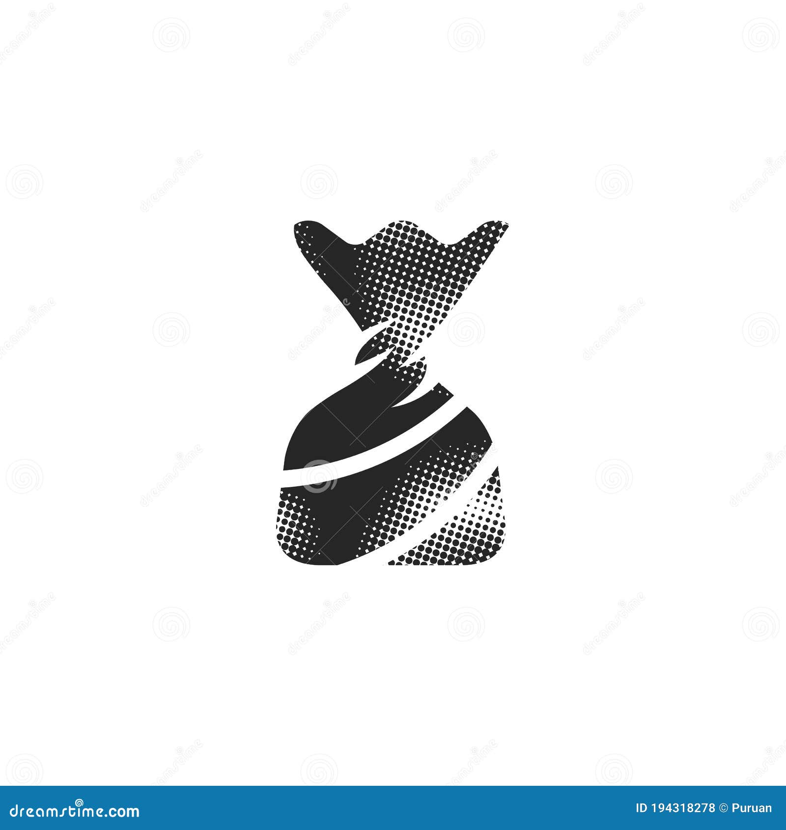 Halftone Icon - Twist Candy Stock Vector - Illustration of sweet ...