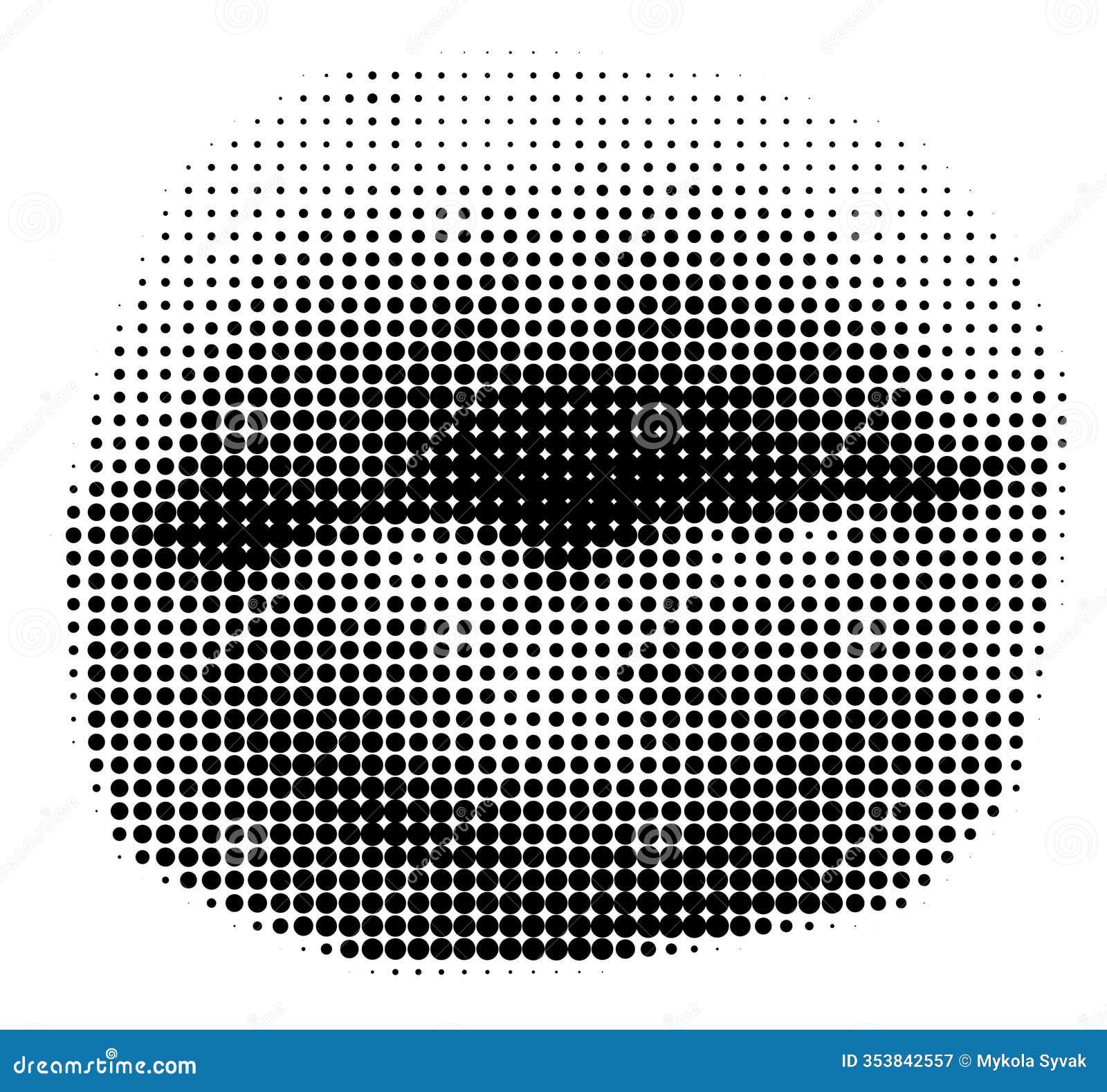 Halftone Kissing Lips stock illustration. Illustration of modern ...