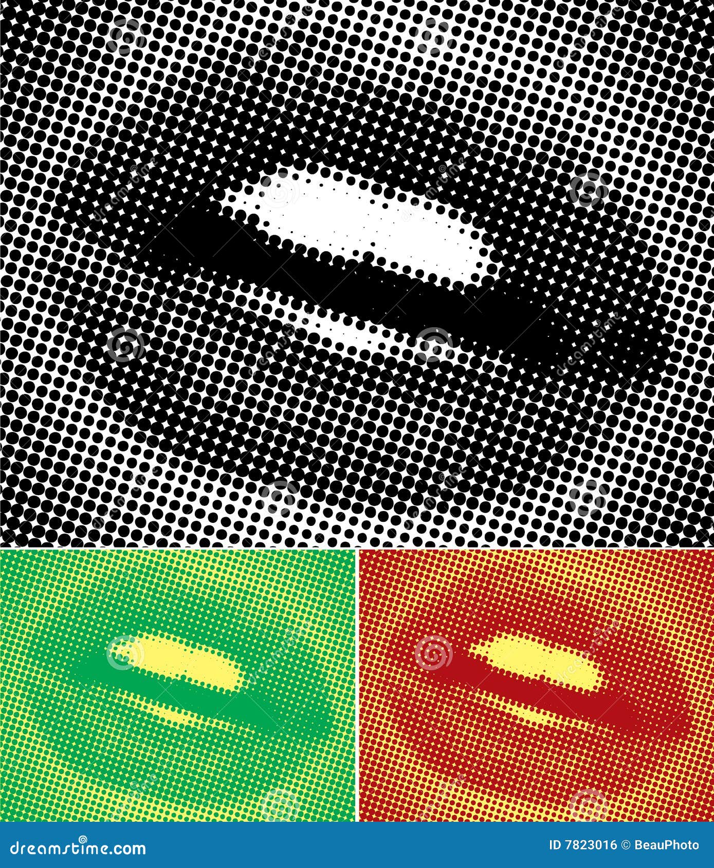 Halftone Lips stock vector. Illustration of lips, design - 7823016