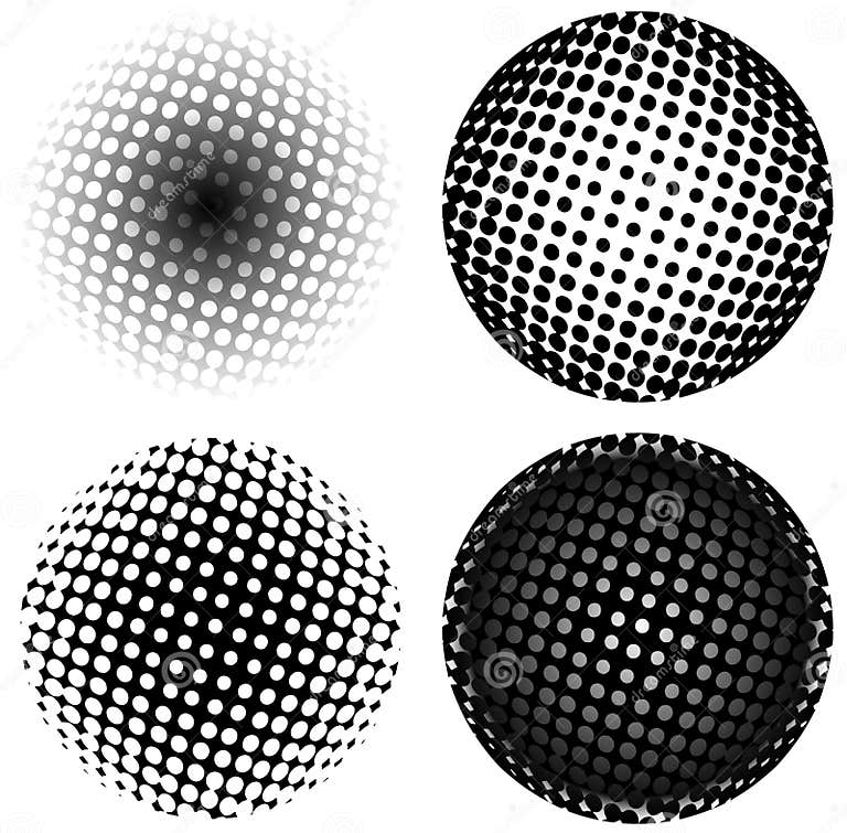 Halftone logos stock vector. Illustration of retro, curve - 6409111