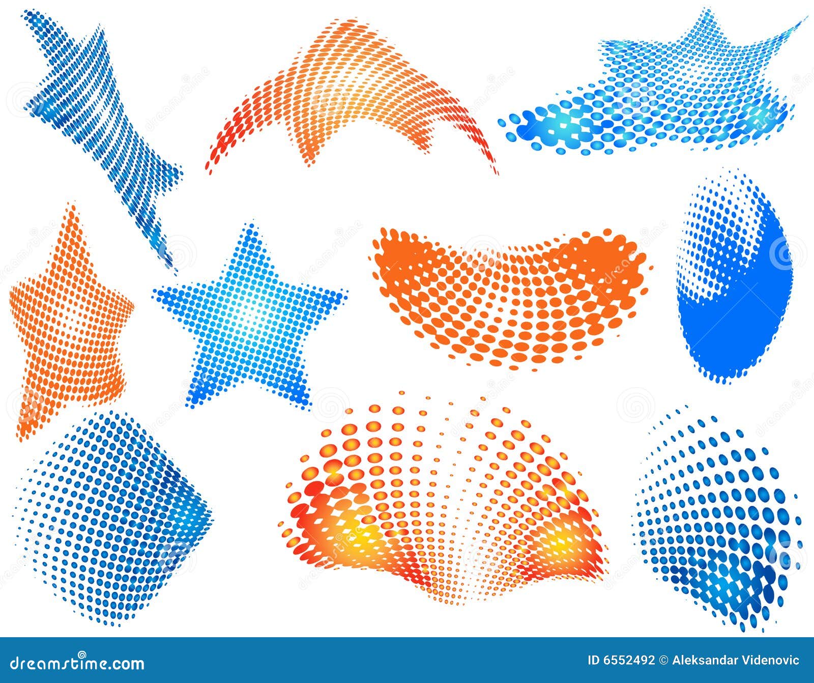 Halftone logos stock vector. Illustration of beauty, draw - 6552492