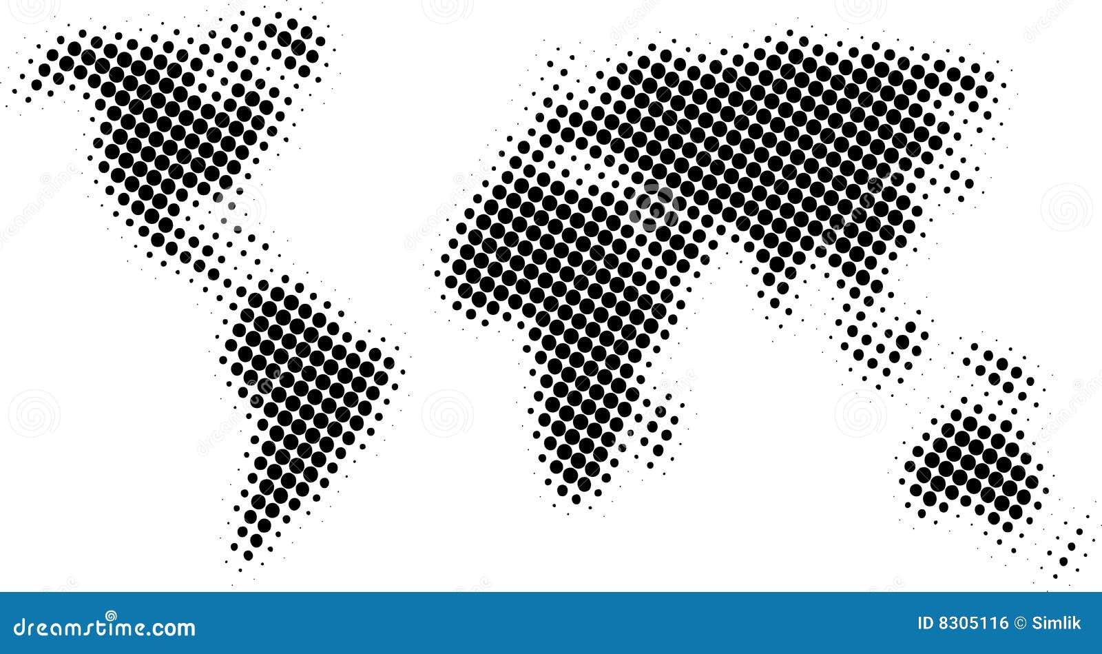 Halftone map stock illustration. Illustration of earth - 8305116