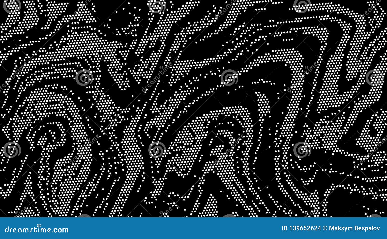 Halftone Marble Texture Background.Abstract Black and White Dot Art ...
