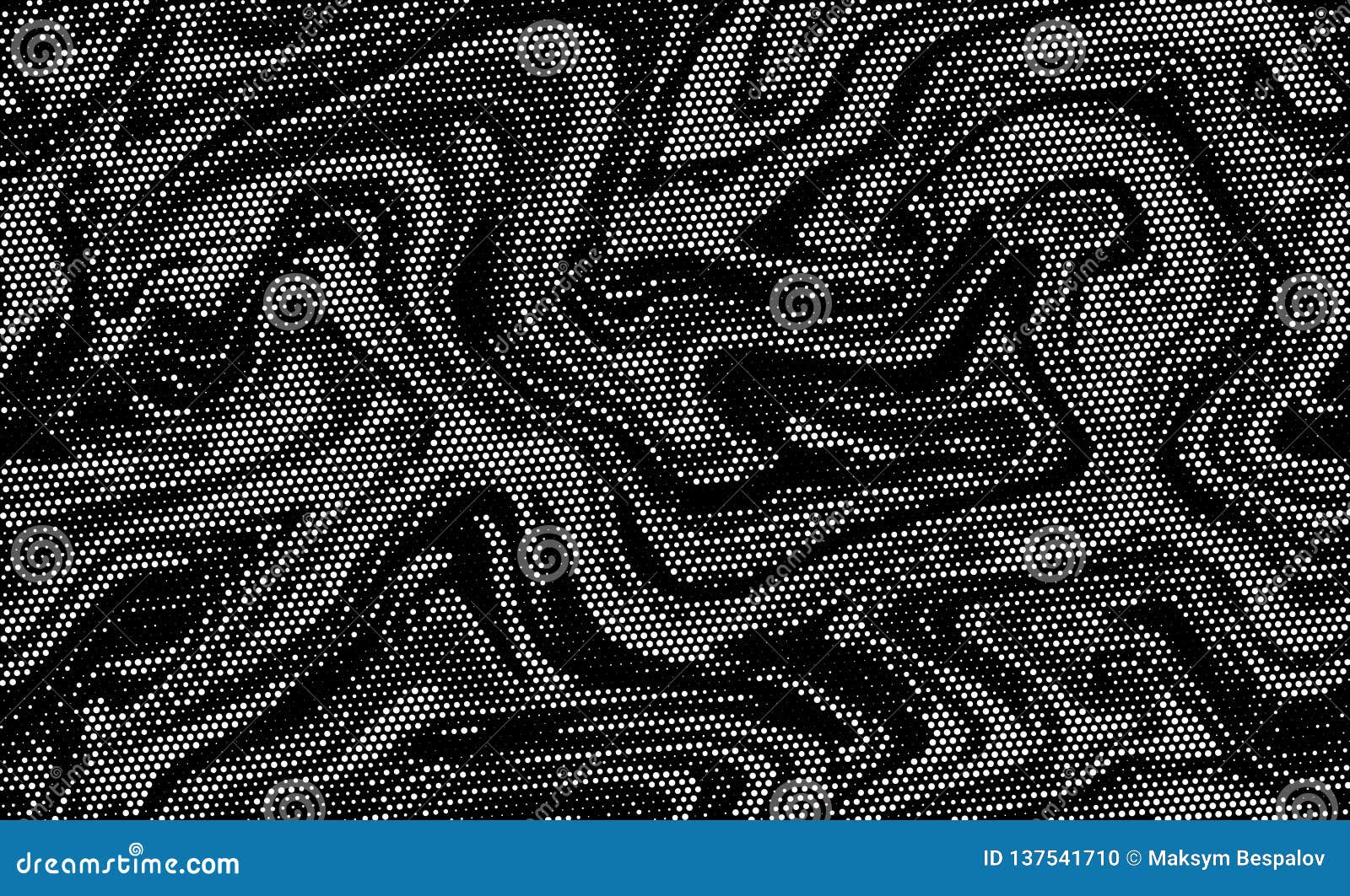 Halftone Marble Texture Background.Abstract Black and White Dot Art ...