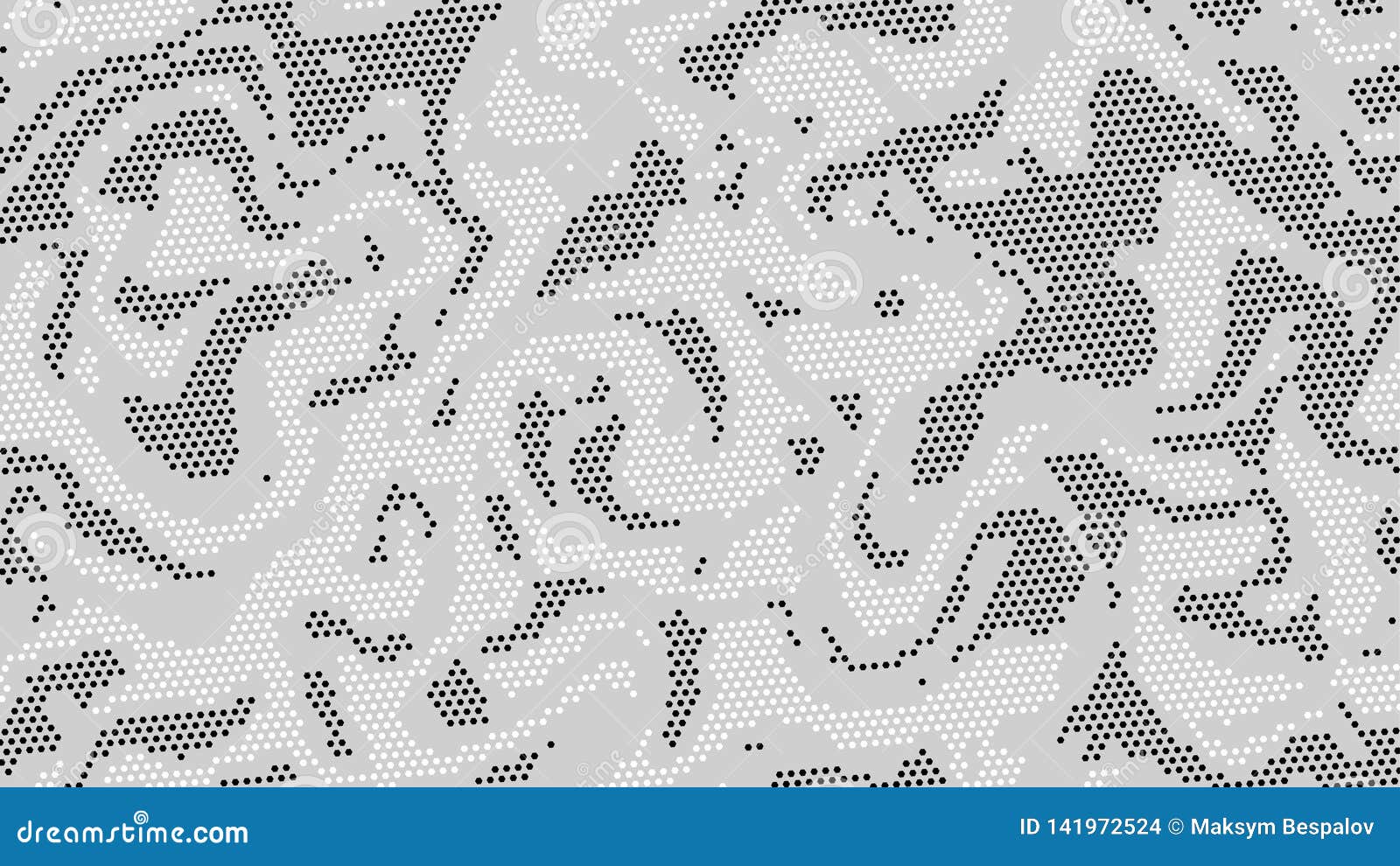Halftone Marble Texture Background.Abstract Black and White Dot Art ...