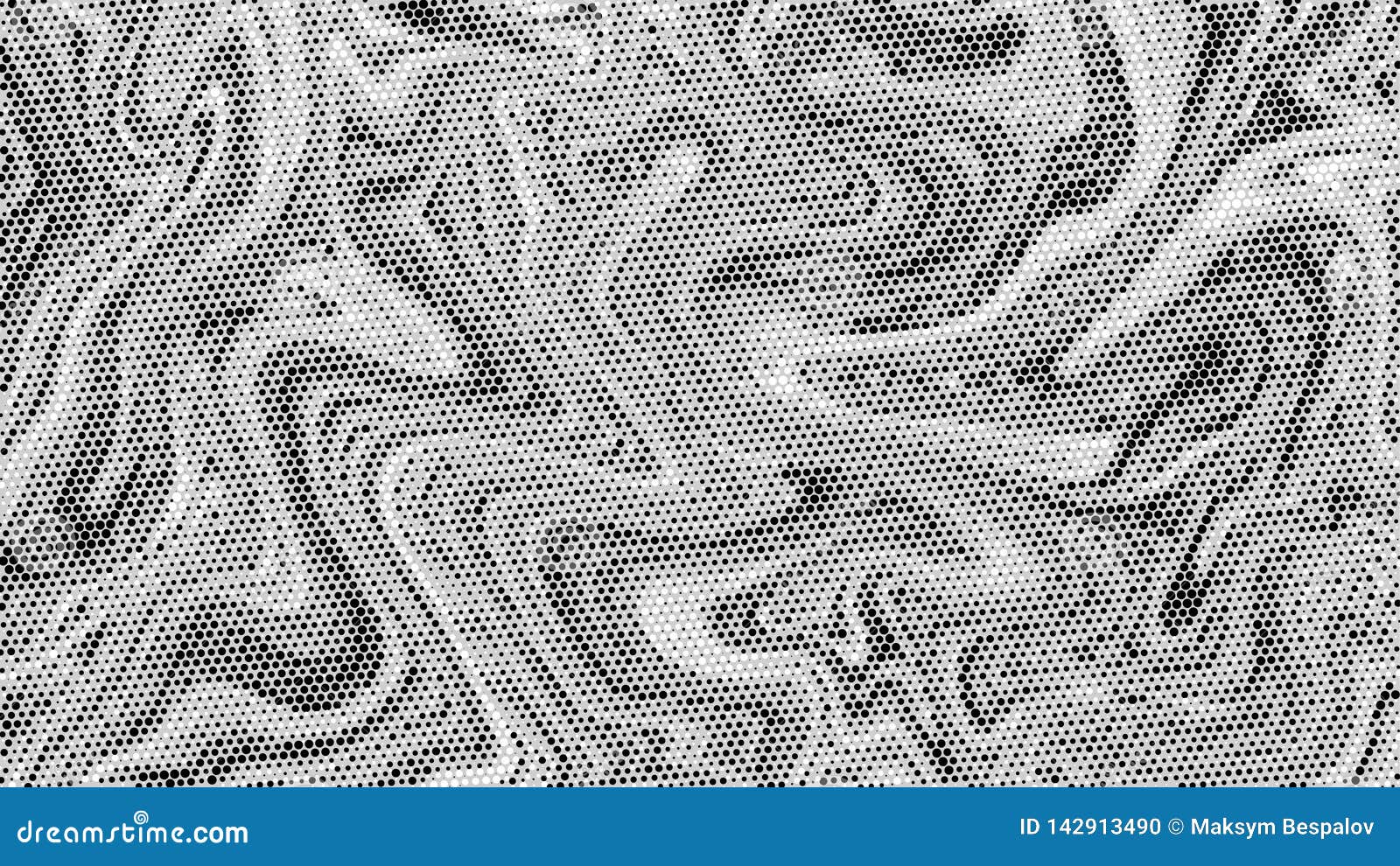 Halftone Marble Texture Background.Abstract Black And White Dot Art ...