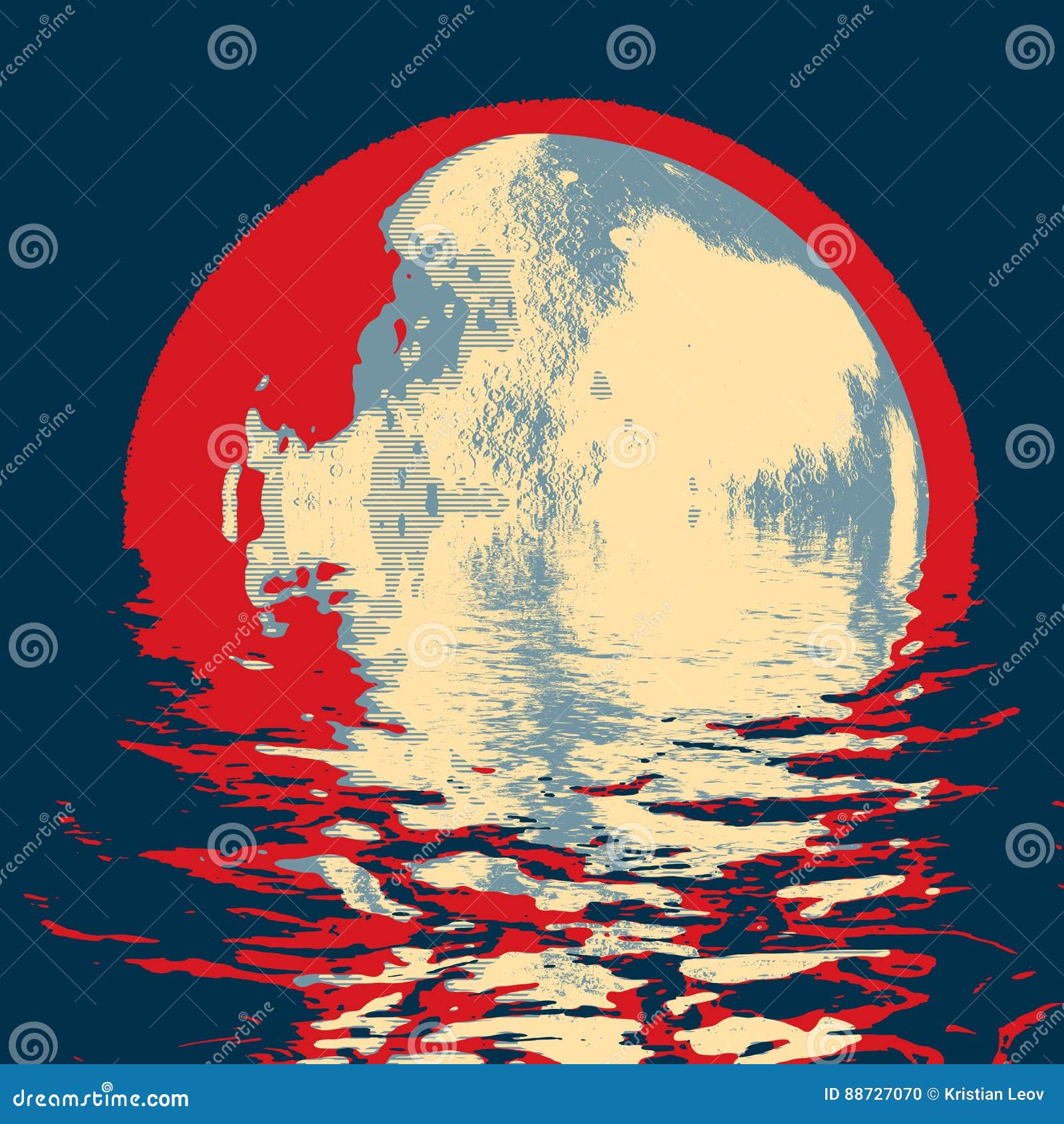 Halftone moon stock illustration. Illustration of earth - 88727070