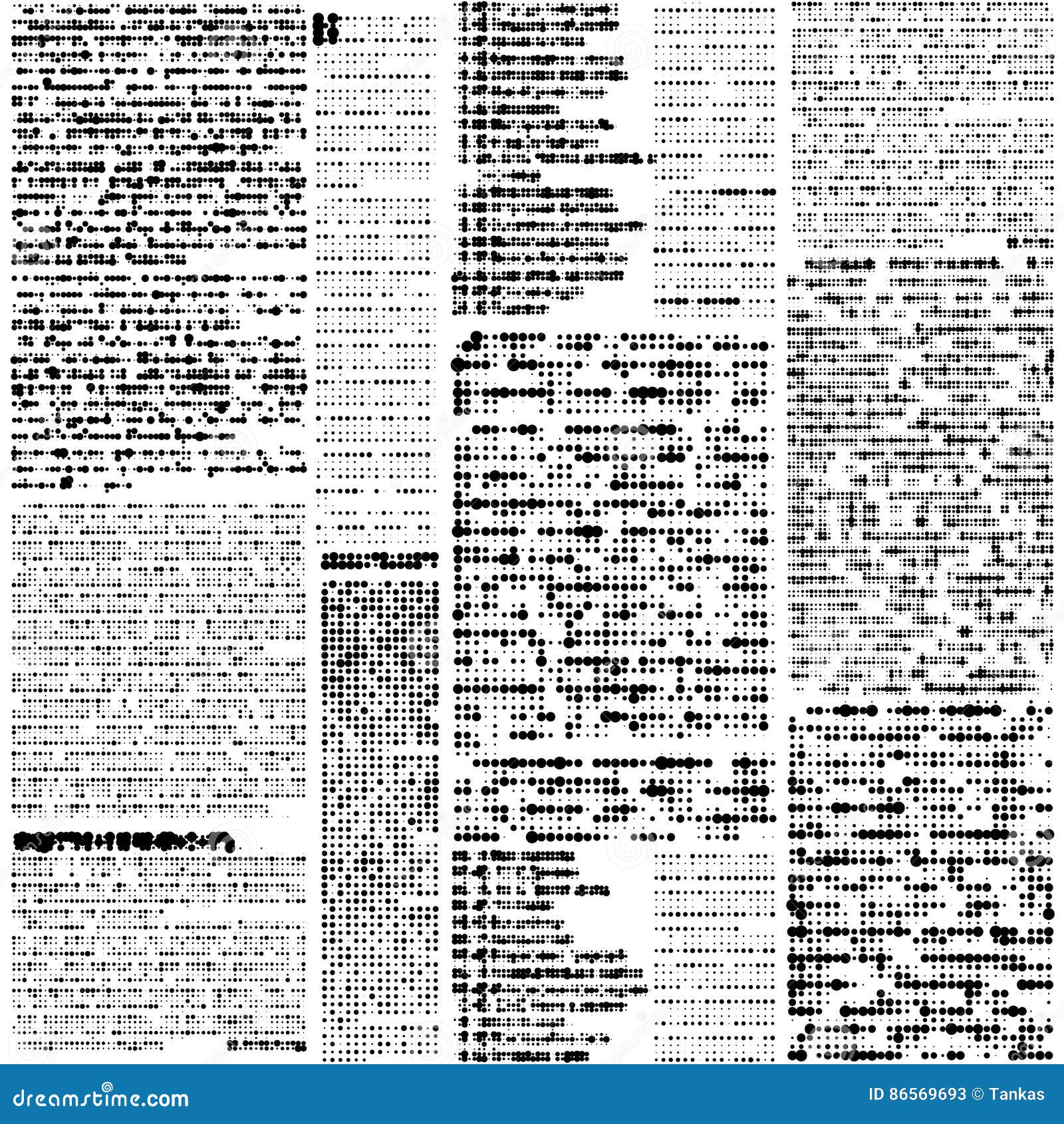 Halftone newspaper pattern stock vector. Illustration of curve - 86569693