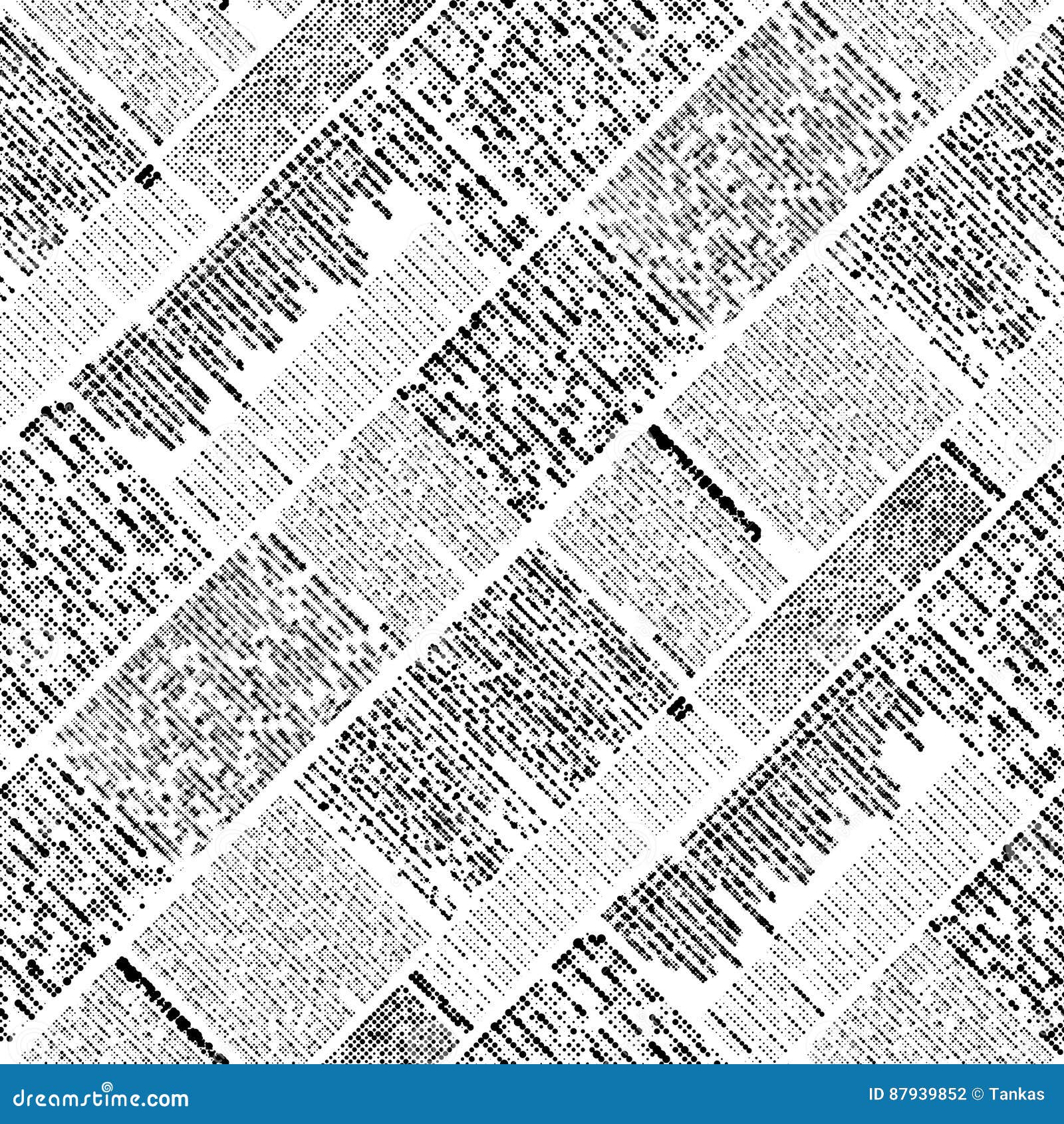 Halftone newspaper pattern stock vector. Illustration of seamless ...