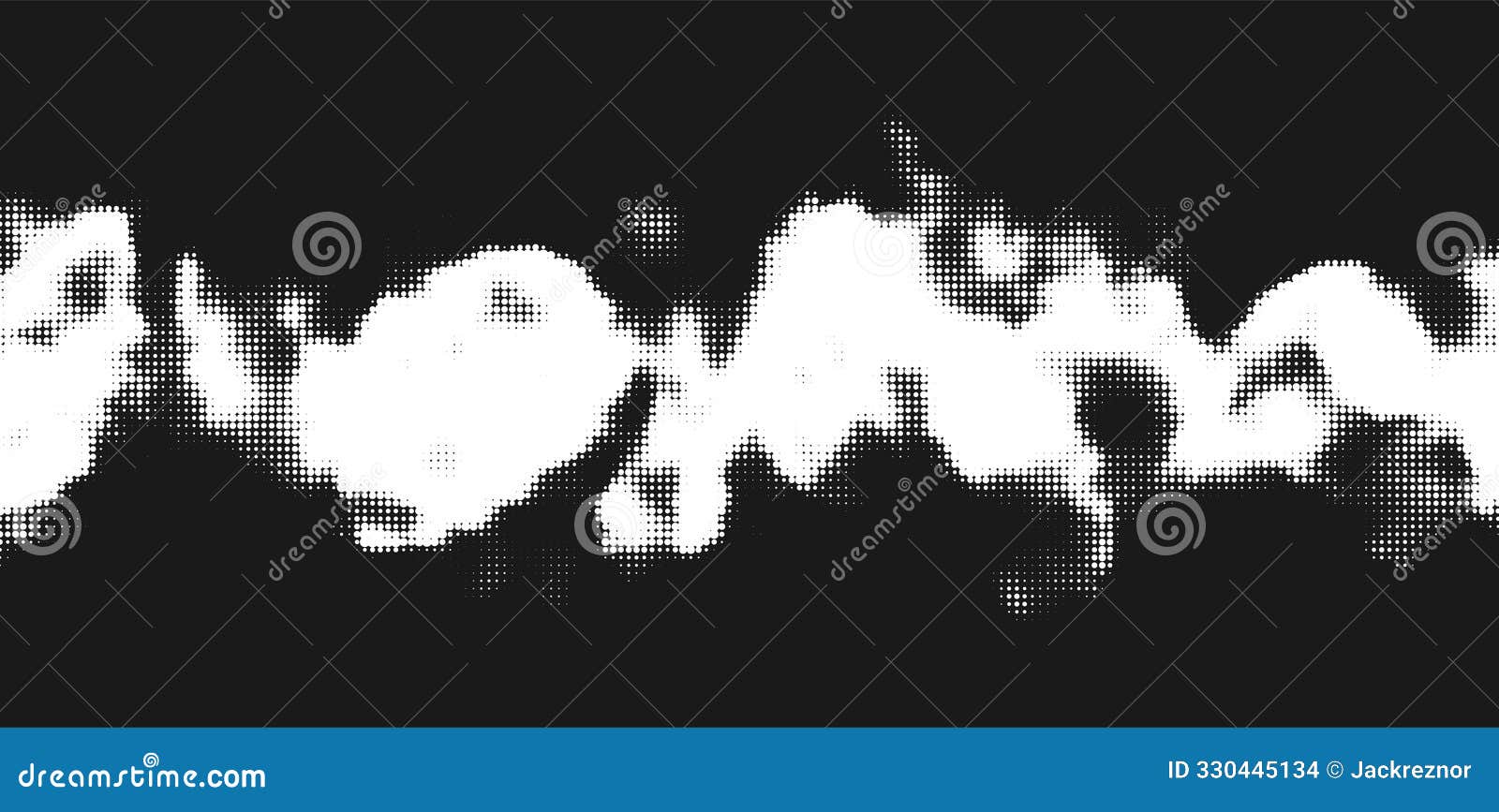 Halftone Noise Gradient Texture. Retro Pixelated Comic Horizontal ...