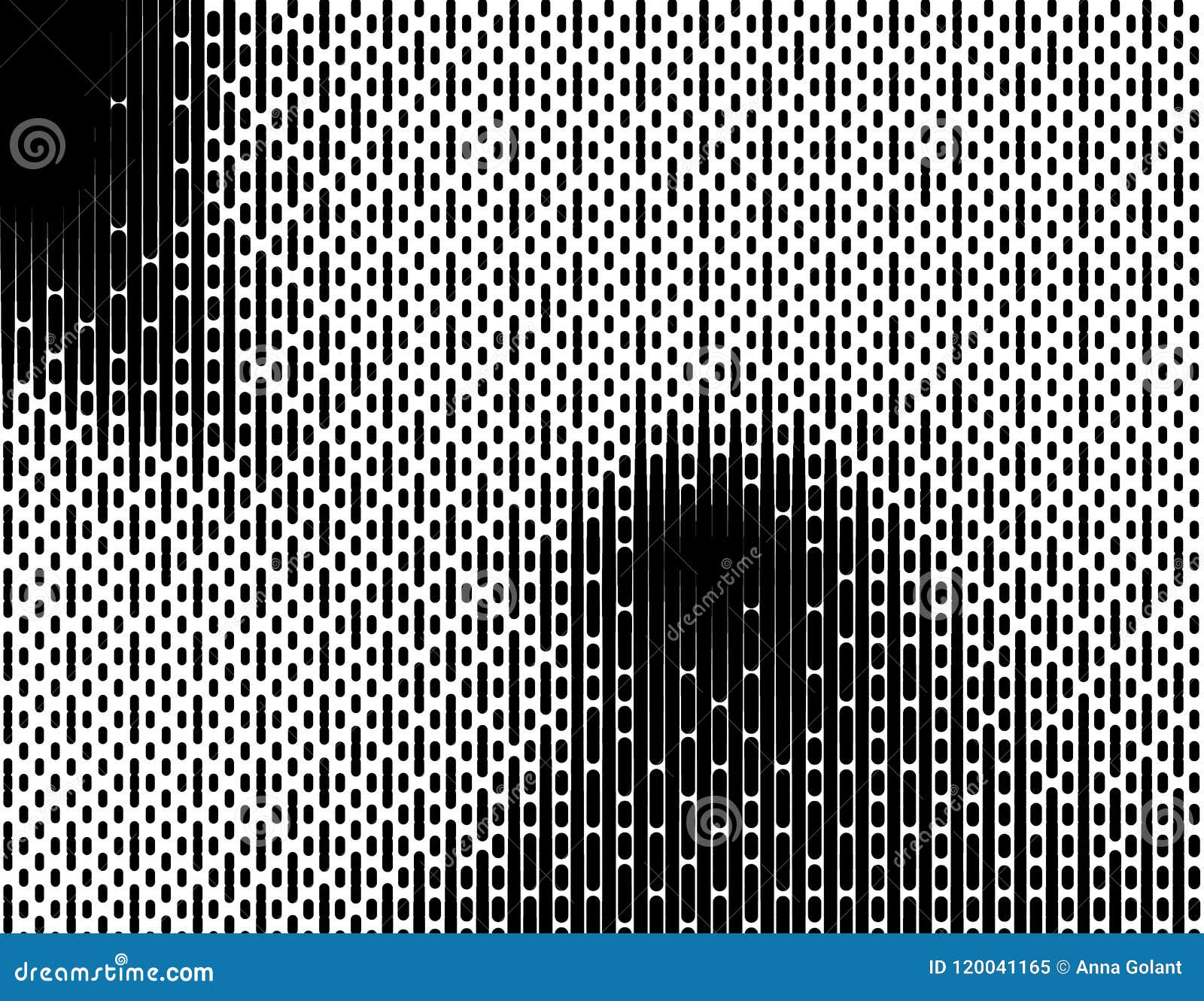 Halftone Pattern Digital Gradient with Dots. Futuristic Panel Stock ...