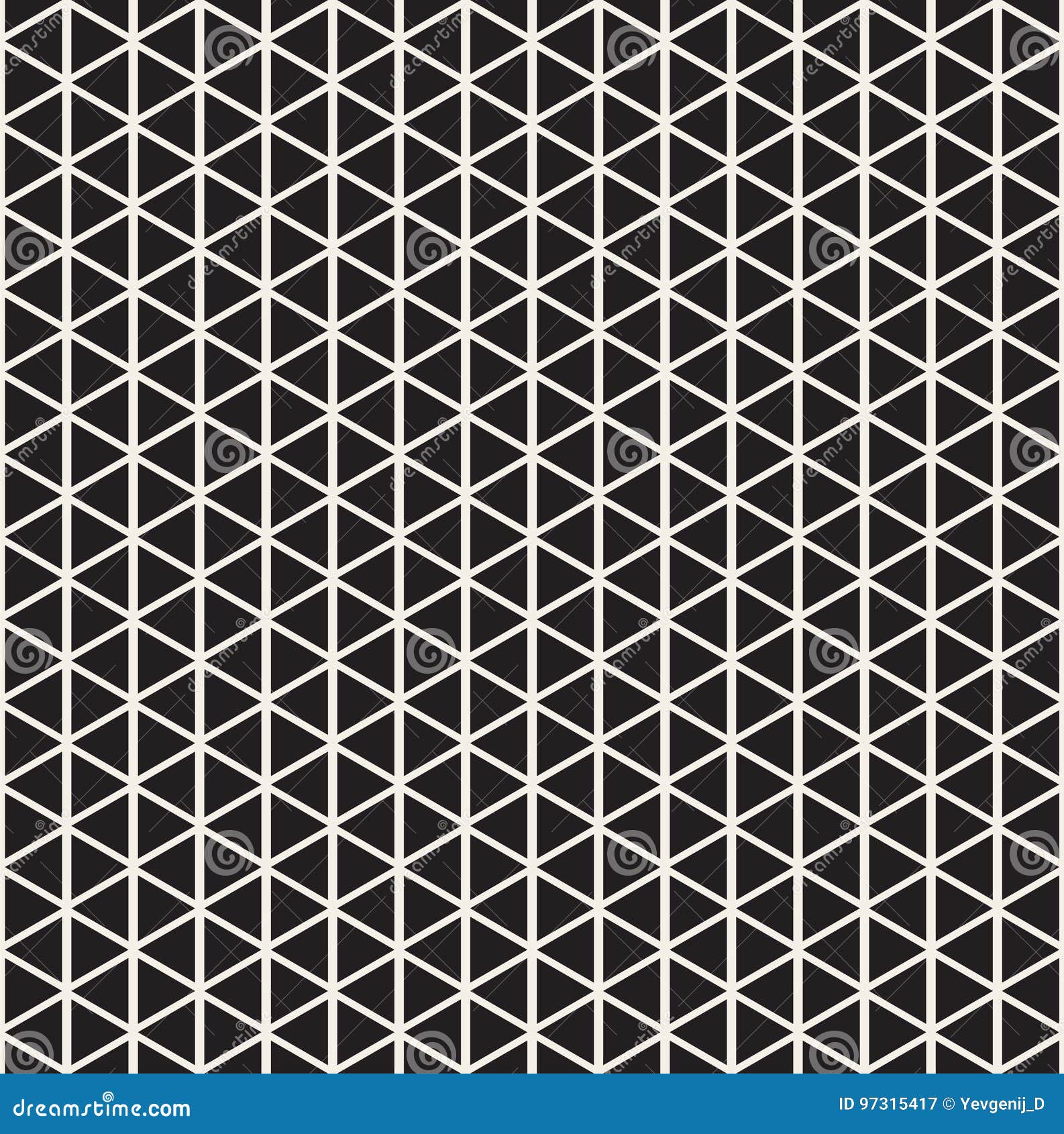 Halftone Pattern. Geometric Seamless Pattern with Black Triangles Stock ...