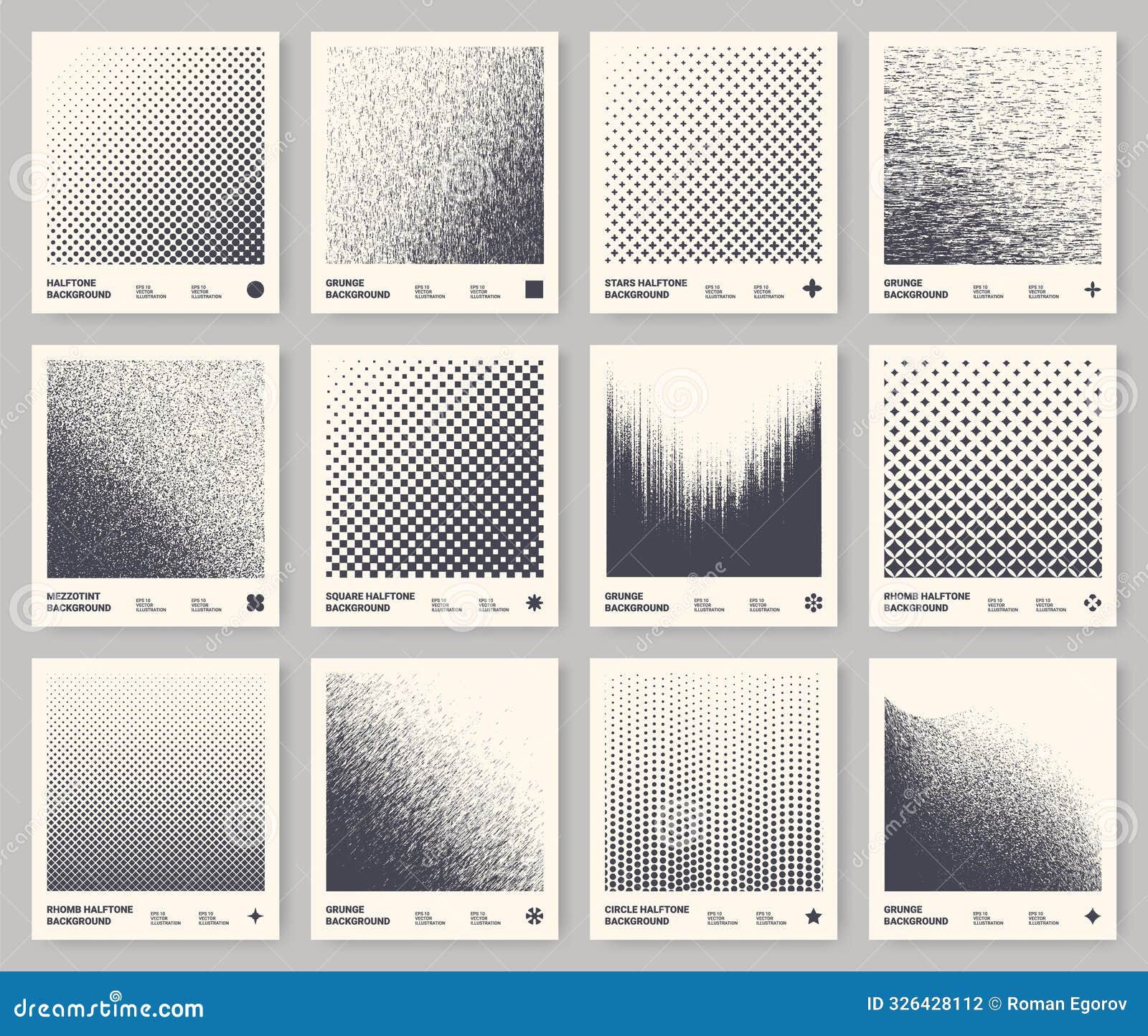 Halftone Pattern. Square Gradient. Black Color Gradation. Wavy Grain ...