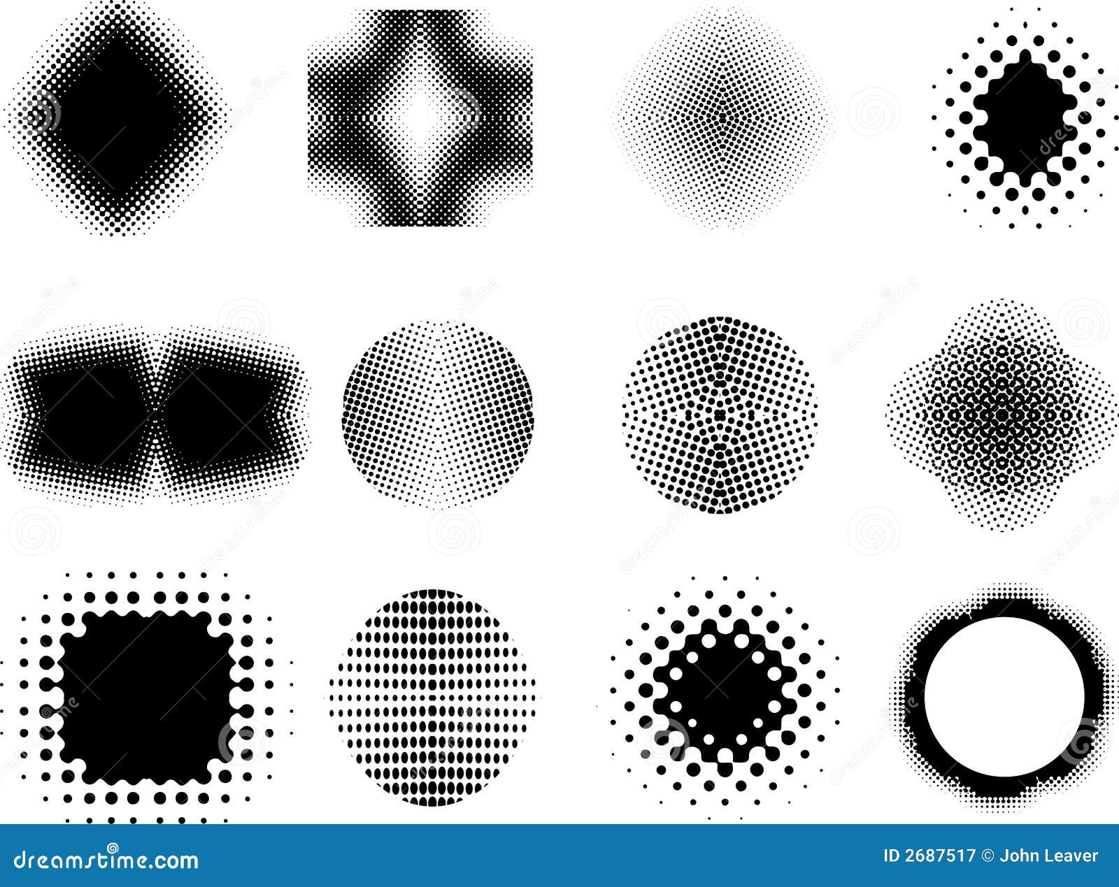 Halftone Patterns Royalty Free Stock Photography - Image: 2687517