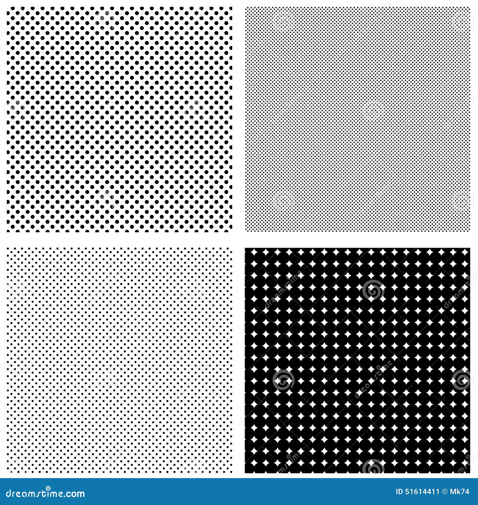 Halftone patterns stock vector. Illustration of background - 51614411