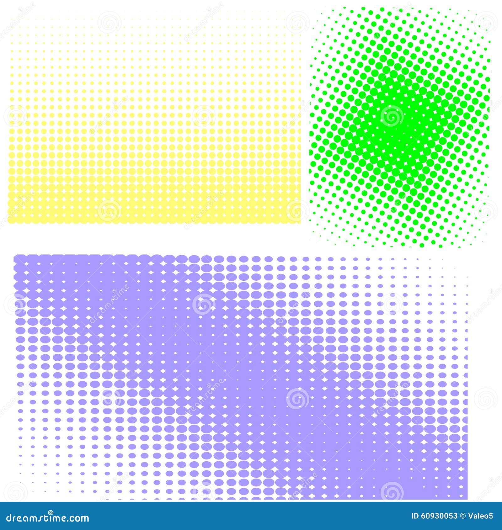 Halftone Patterns. Set of Halftones Stock Vector - Illustration of ...