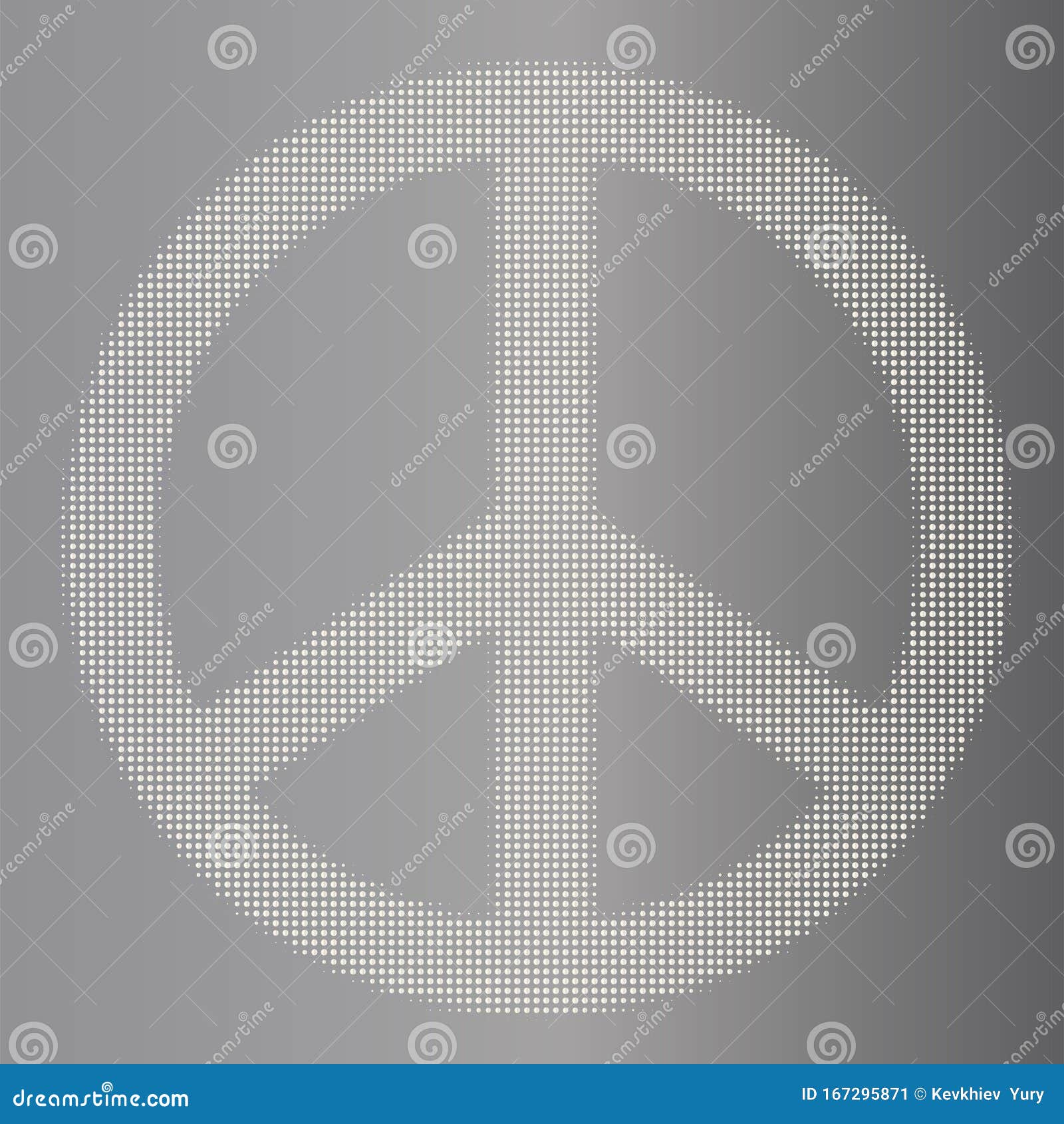 Halftone Peace Symbol Vector Illustration Eps 10 Stock Vector ...