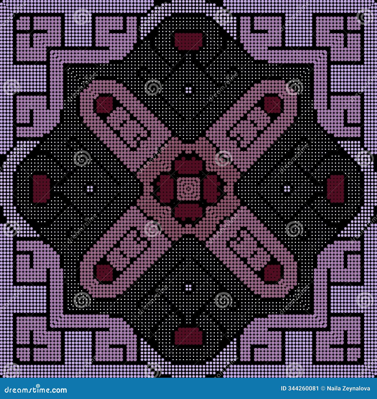 Chinese Meander Pattern, Large Circle Frame And Decorative Border ...