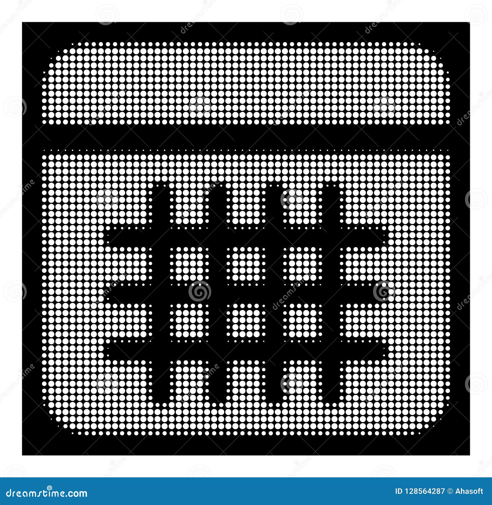 White Halftone Calendar Icon Stock Vector - Illustration of binder ... White Halftone Calendar Icon Stock Vector - Illustration of binder ...