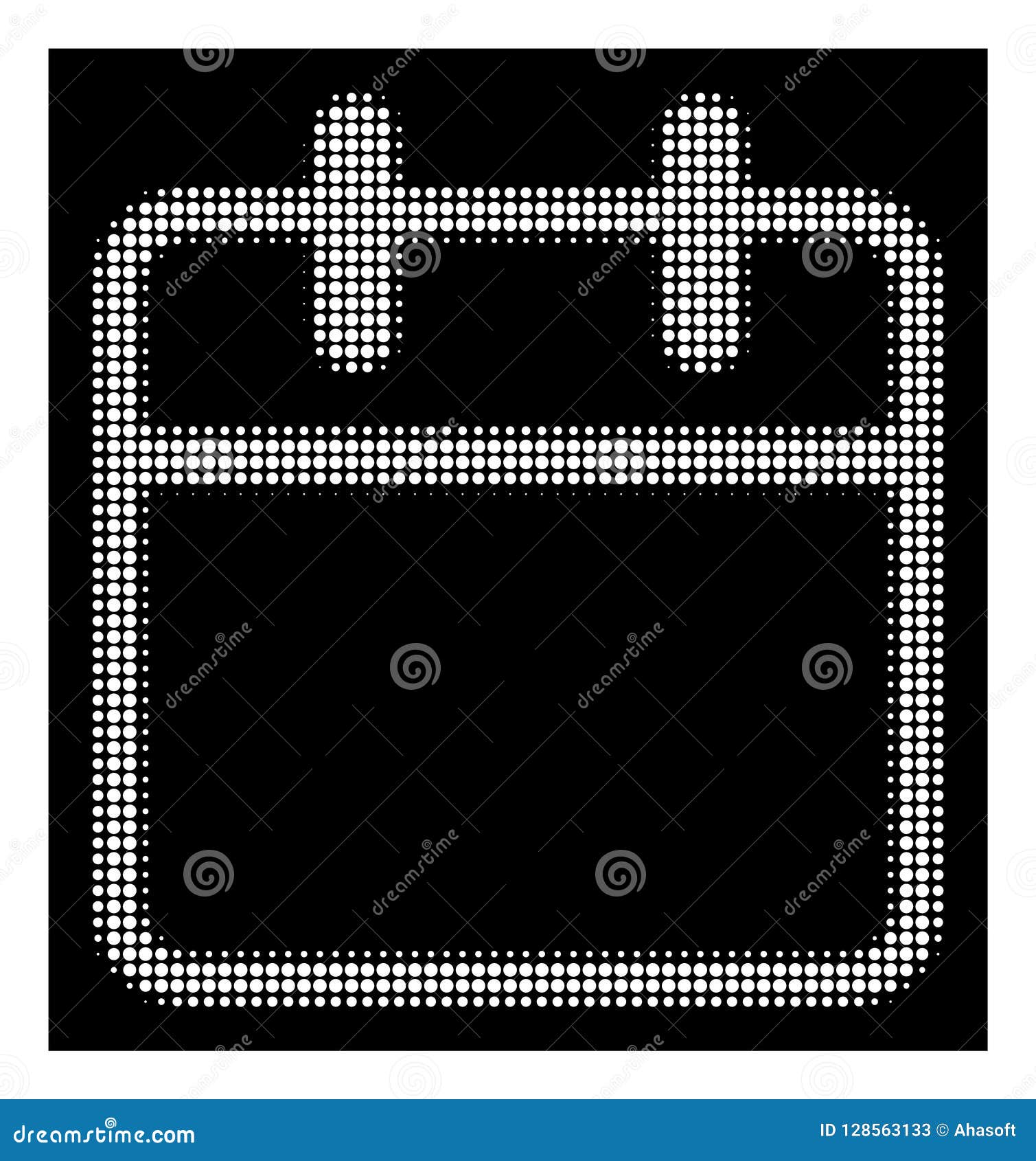 White Halftone Calendar Leaf Icon Stock Vector - Illustration of note ... White Halftone Calendar Leaf Icon Stock Vector - Illustration of note ...