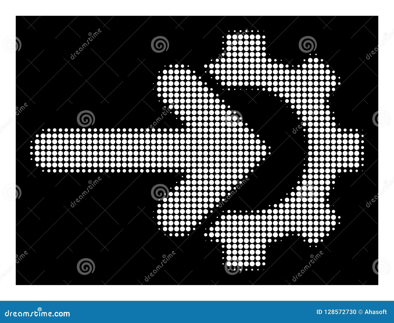 White Halftone Integration Gear Icon Stock Vector - Illustration of ... White Halftone Integration Gear Icon Stock Vector - Illustration of ...