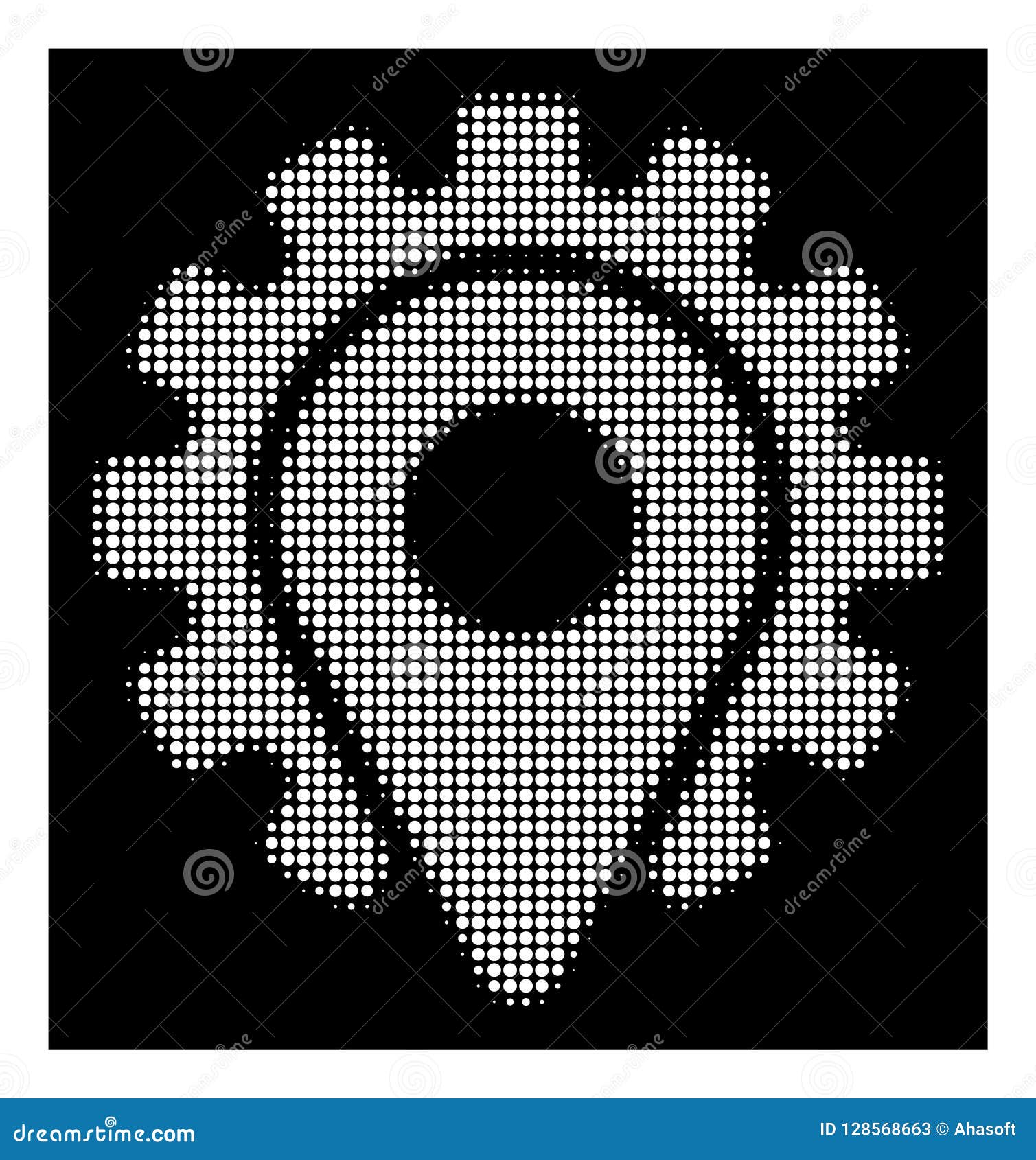 White Halftone Service Location Icon Stock Vector - Illustration of ...