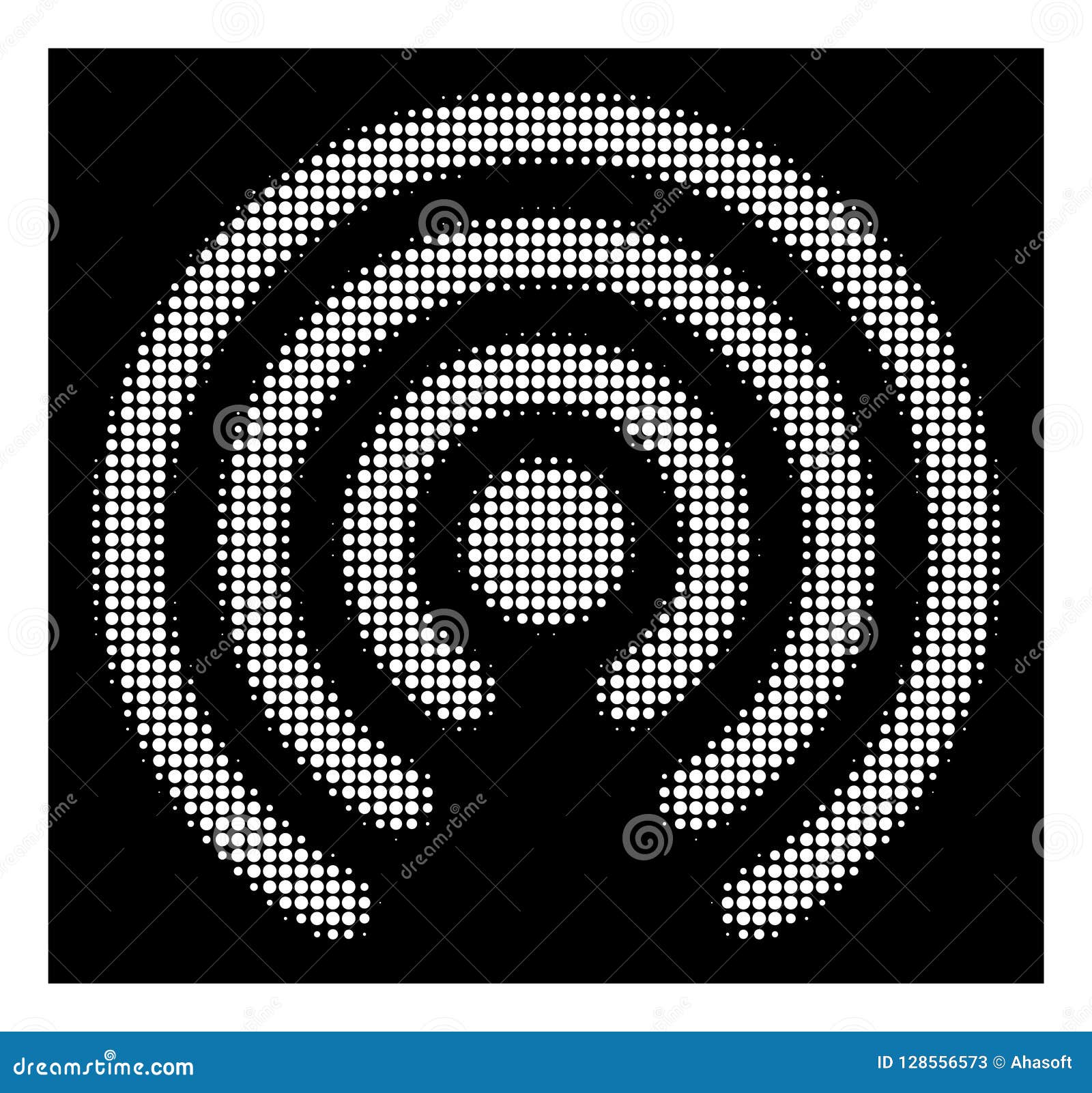 White Halftone Airdrop Source Icon Stock Vector - Illustration of ...