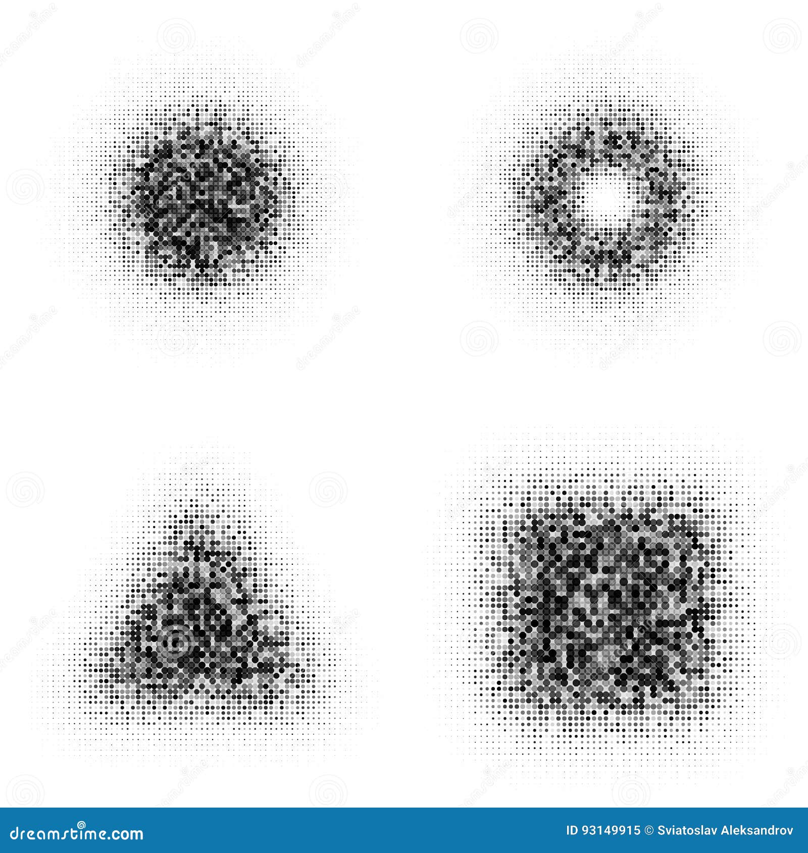 Halftone Pixelated Gradient Background. Faded Square Particles Texture ...