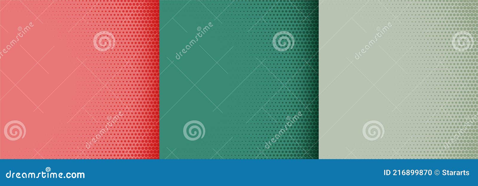 Halftone Poster Design Set of Three Stock Vector - Illustration of ...