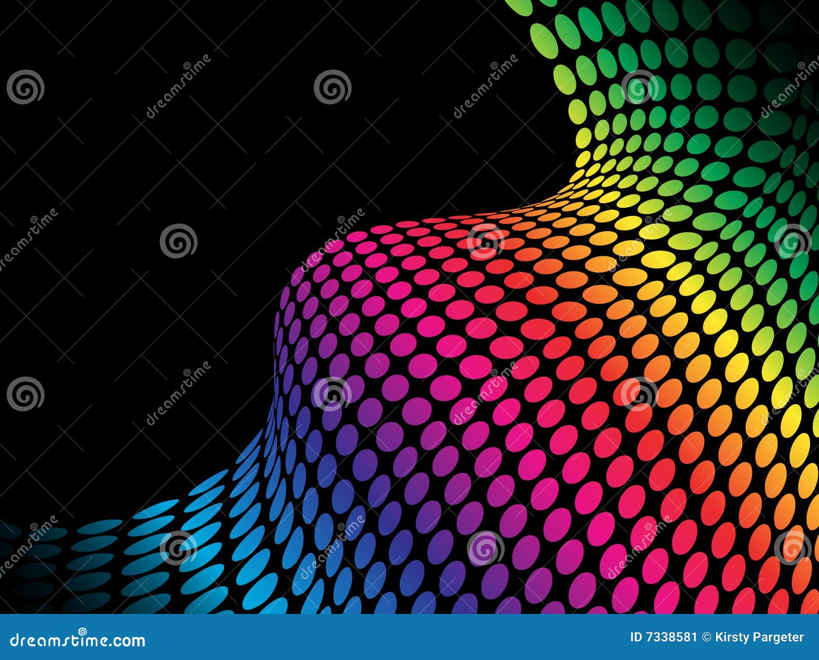 Halftone rainbow dots stock vector. Illustration of background - 7338581