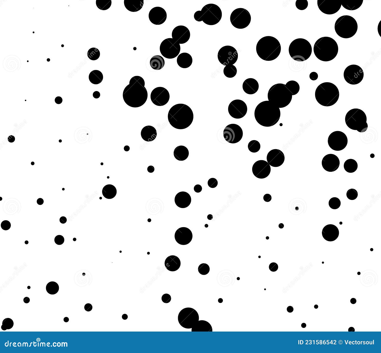 Halftone, Random Circles, Random Dots Pattern, Texture, Background ...