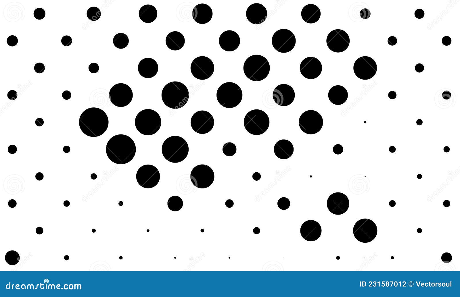 Halftone, Random Circles, Random Dots Pattern, Texture, Background ...