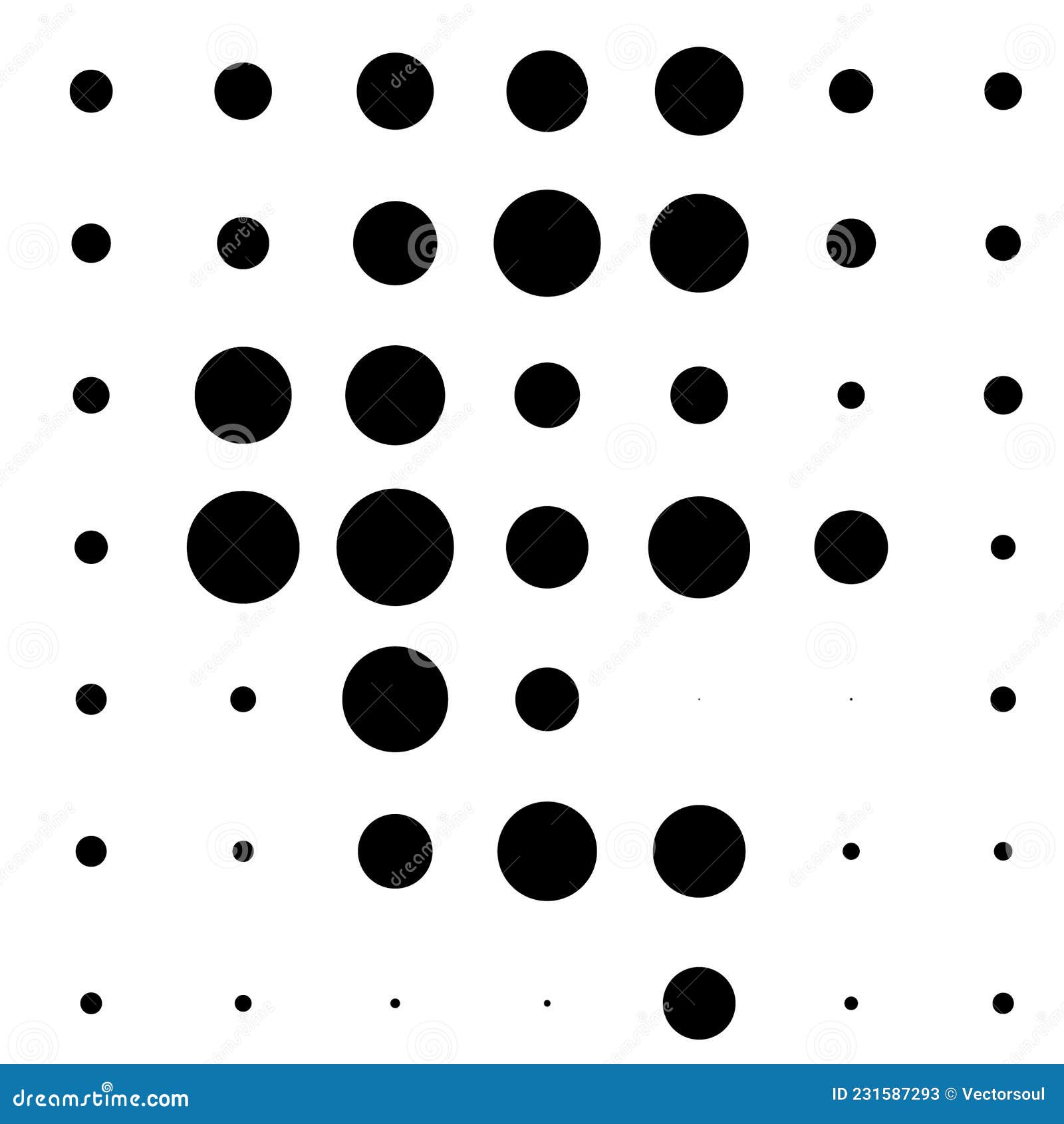 Halftone, Random Circles, Random Dots Pattern, Texture, Background ...