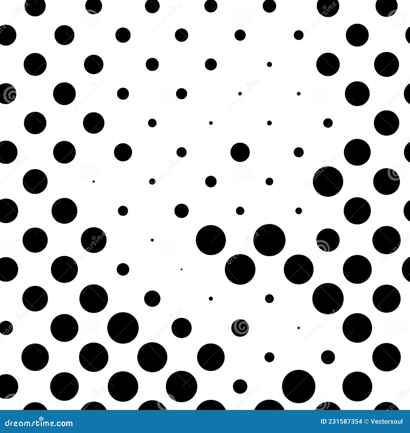 Halftone, Random Circles, Random Dots Pattern, Texture, Background ...