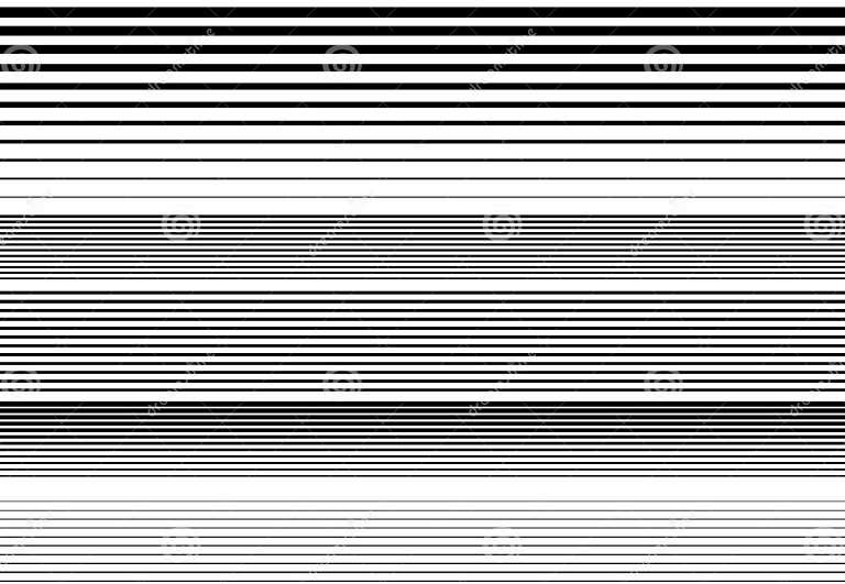 Halftone Random Horizontal Straight Parallel Lines, Stripes Pattern and ...