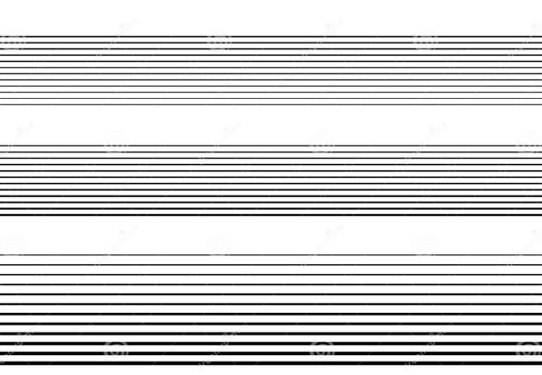 Halftone Random Horizontal Straight Parallel Lines, Stripes Pattern and ...