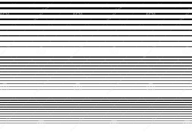 Halftone Random Horizontal Straight Parallel Lines, Stripes Pattern and ...