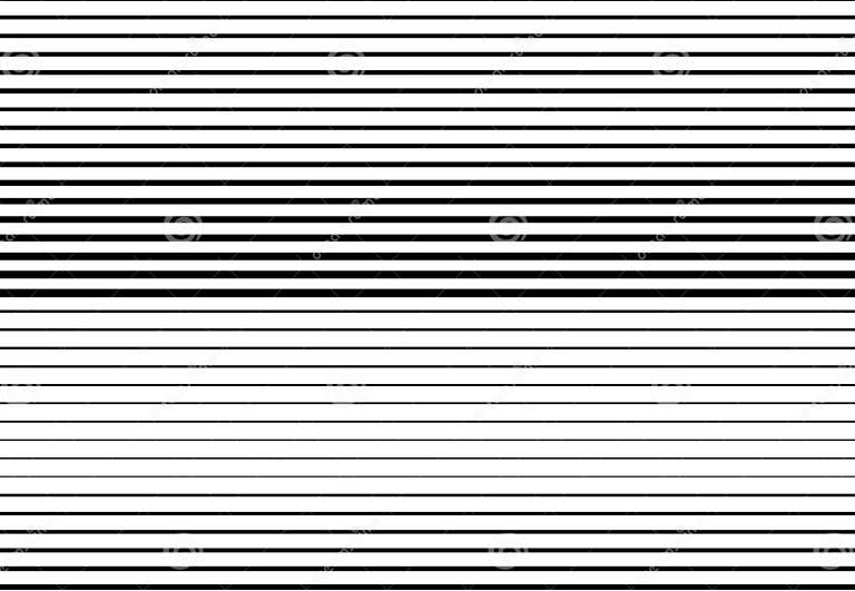 Halftone Random Horizontal Straight Parallel Lines, Stripes Pattern and ...