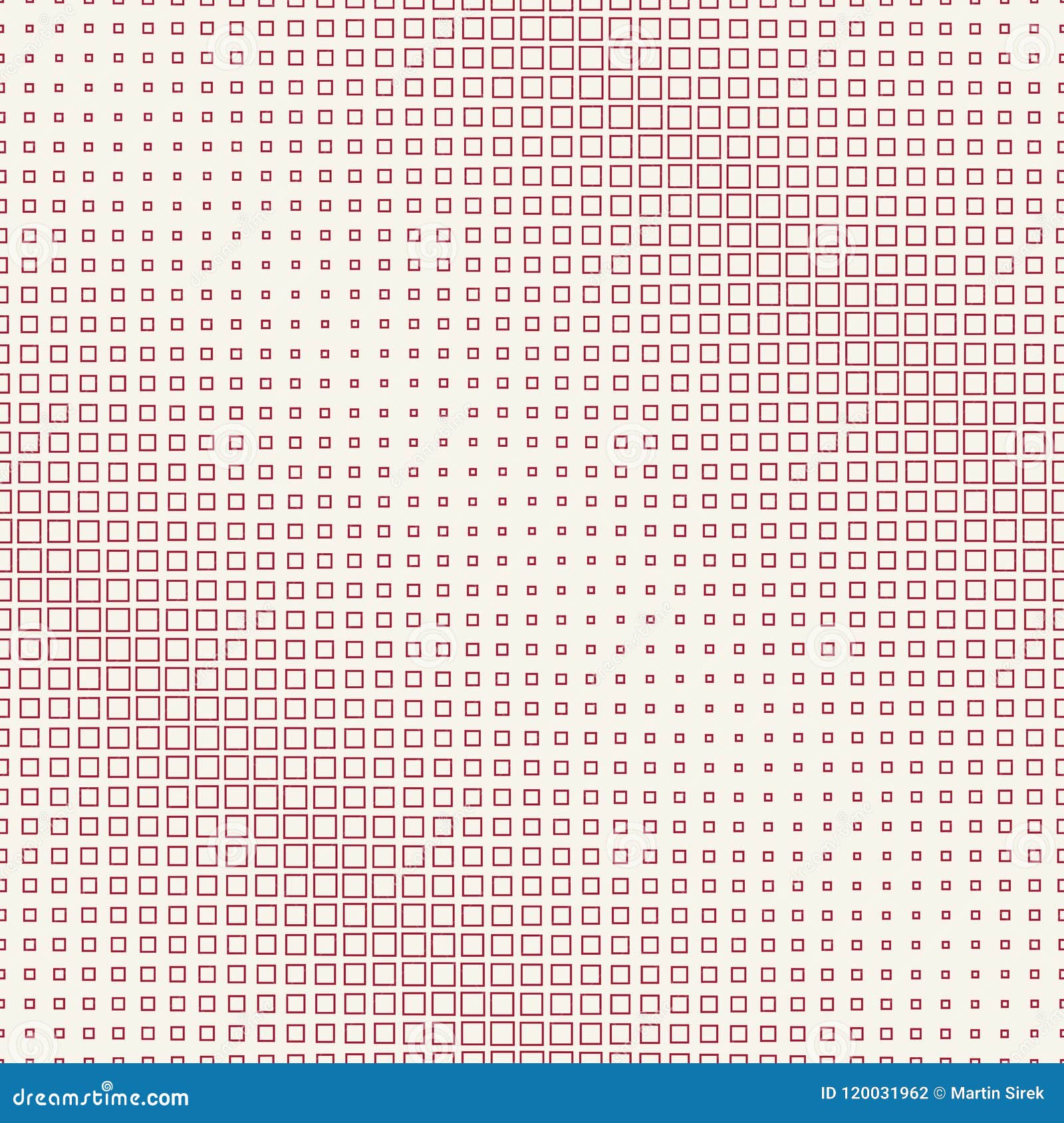 Halftone Red Square Geometric Gradient Pattern Stock Vector ...