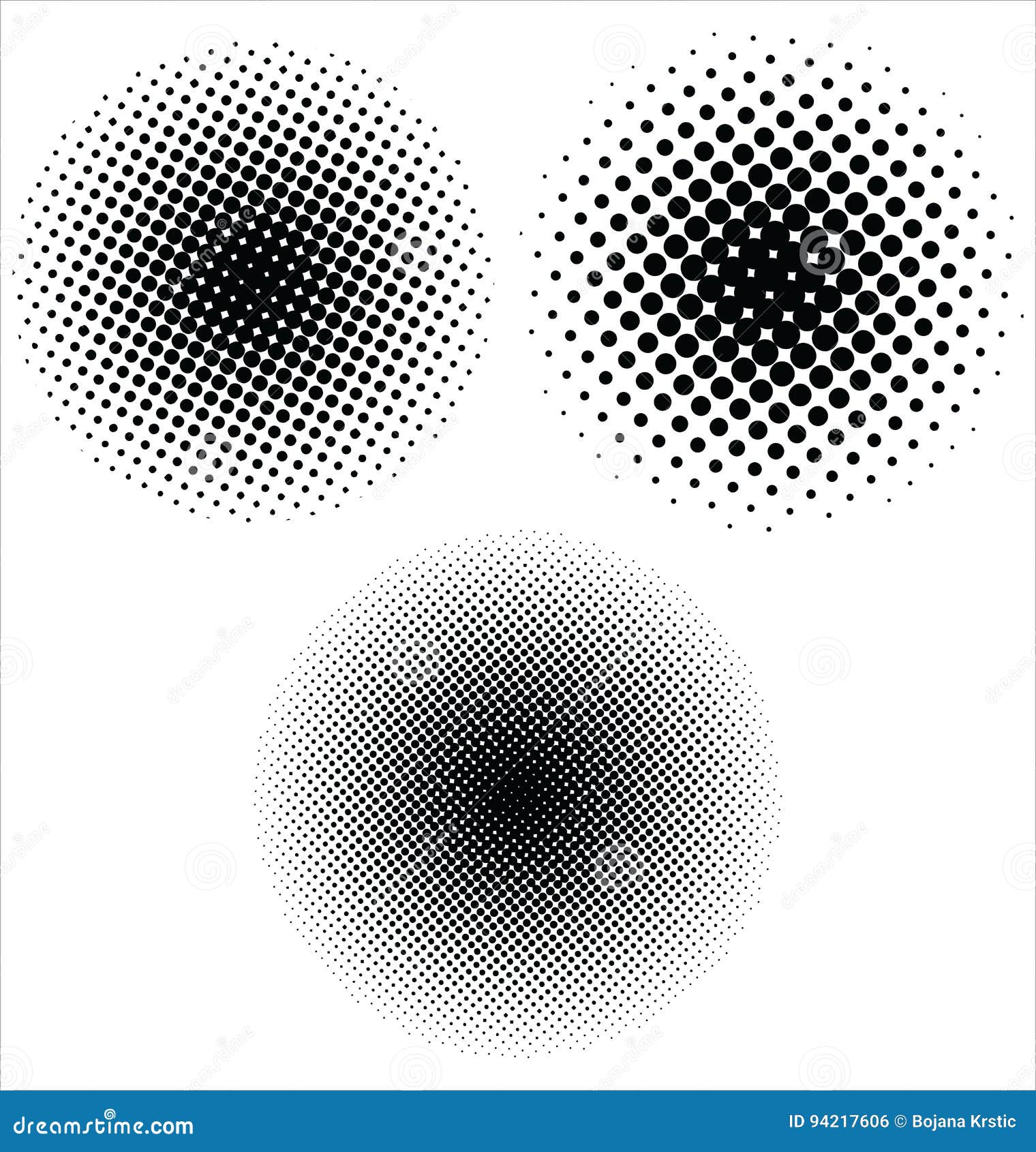 Halftone Retro Design Elements Collection Stock Illustration ...