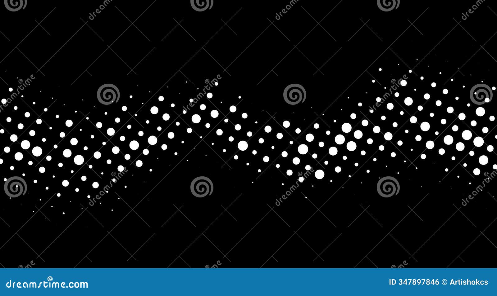 Halftone Rhythm White Wave. Vector Illustration. Halftone Line Dots Pattern | CartoonDealer.com ...